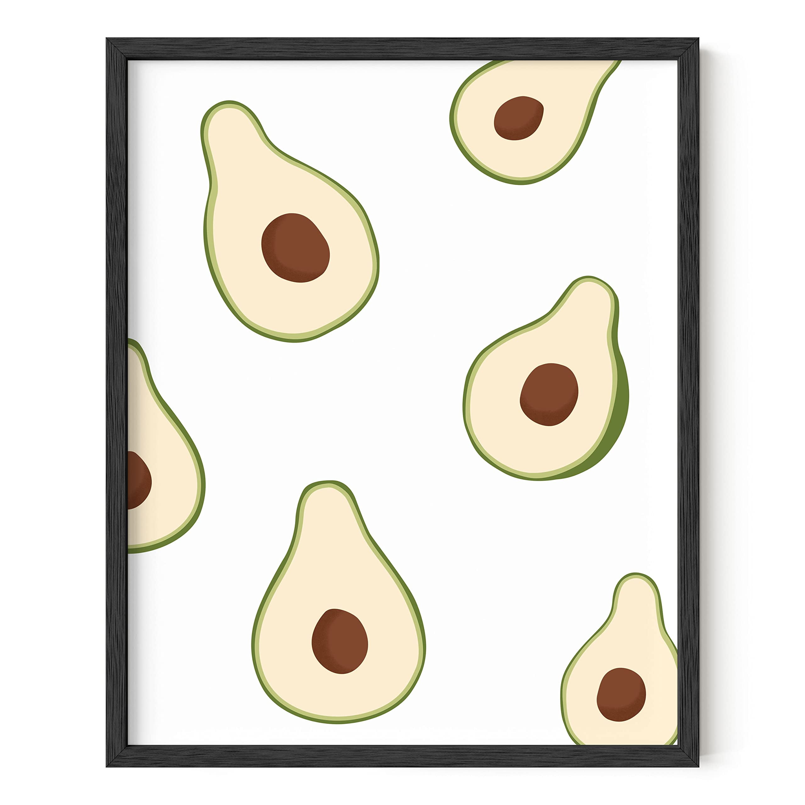 HAUS AND HUES Fruit Art Avocado Poster Fruit Wall Art Kitchen Artwork ...