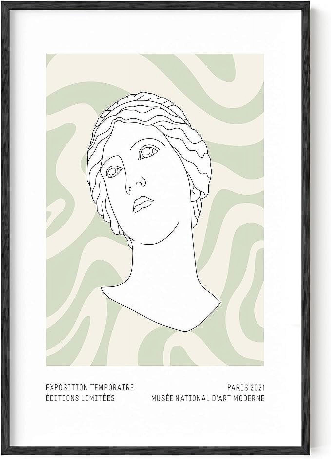 HAUS AND HUES Green Posters For Room Aesthetic, Wall Art Green Color ...