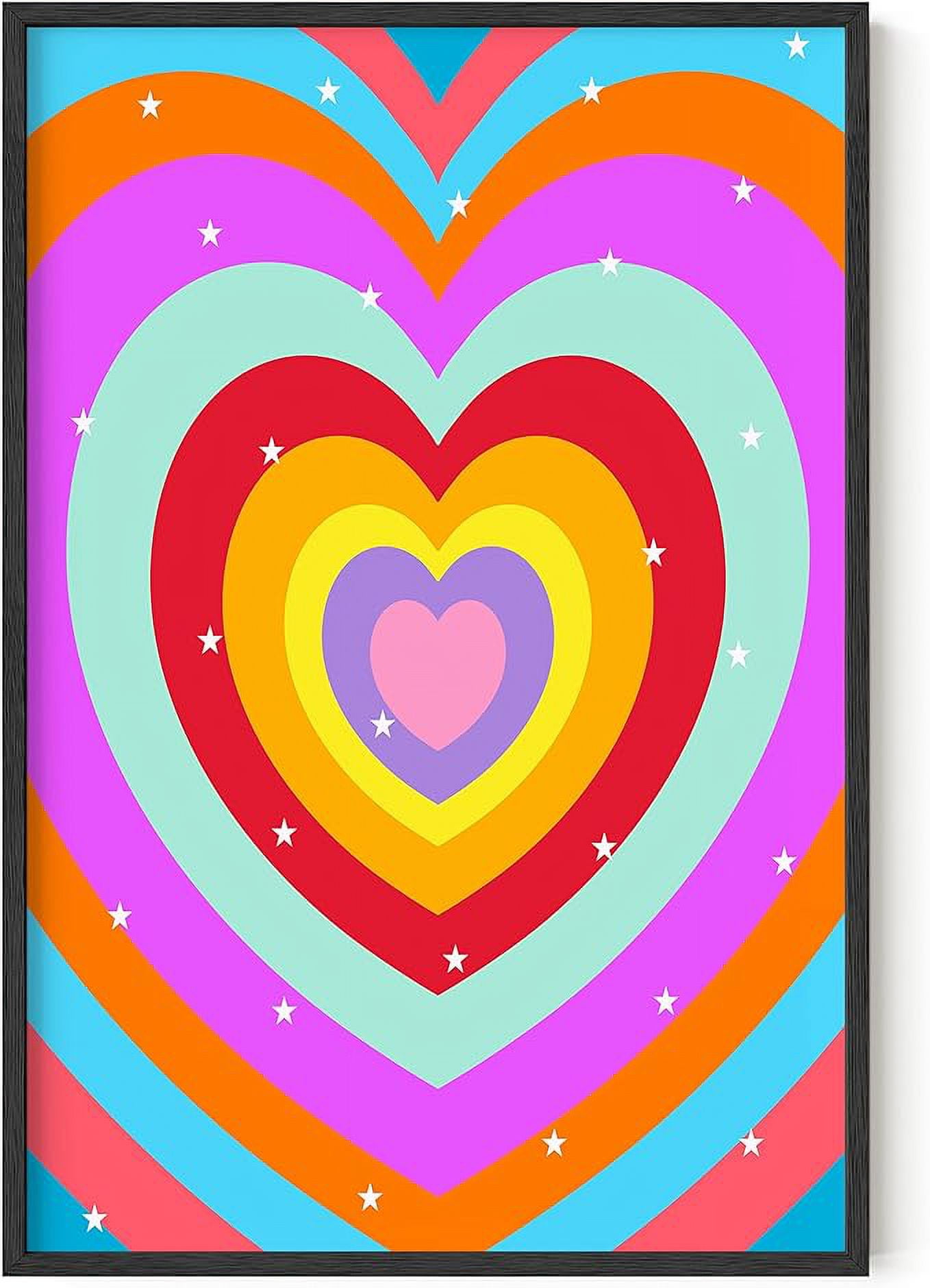 HAUS AND HUES Heart Pictures For Walls – Y2k Posters For Teen Girls ...