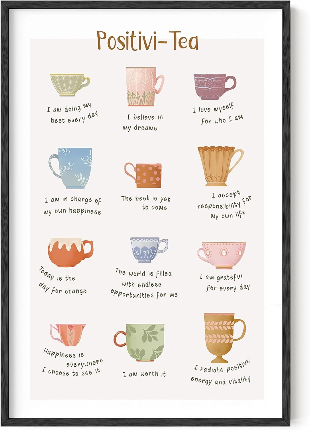 HAUS AND HUES Inspirational Posters for Office - Self Love Quote, Daily ...