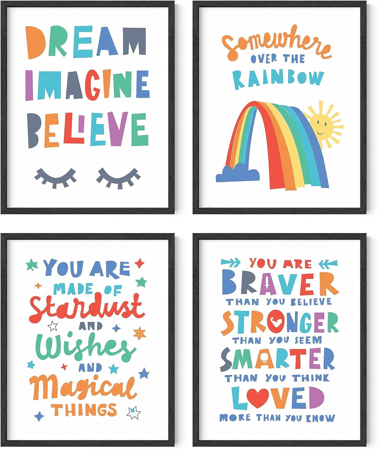 HAUS AND HUES Inspirational Quotes for Kids Wall Decor Kids ...