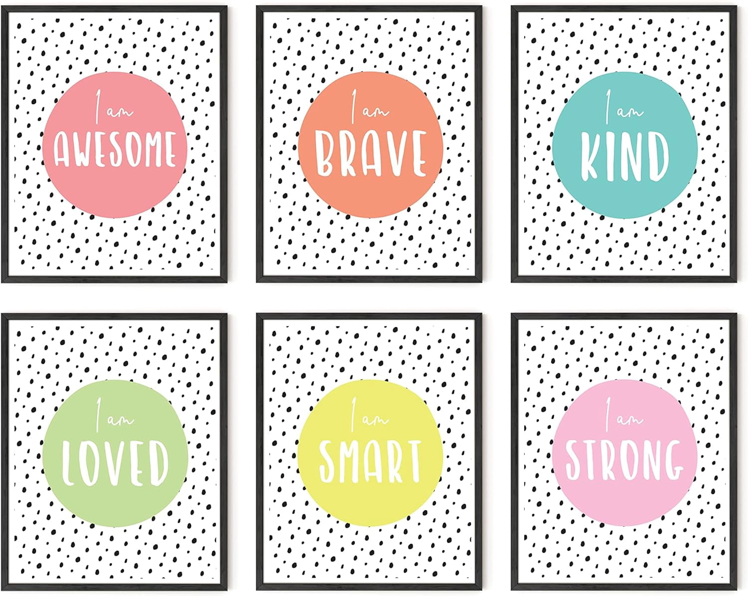 HAUS AND HUES Kids Aspirational Art Print Set of 6-8"x10" - Walmart.com