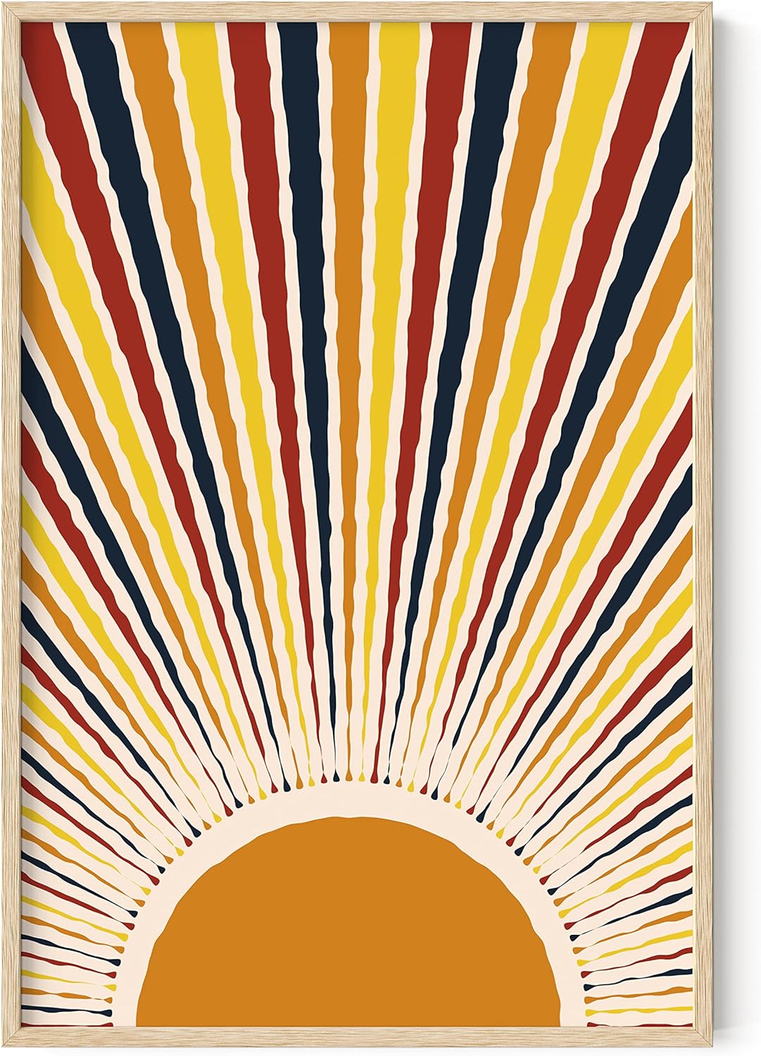 HAUS AND HUES Mid Century Modern Wall Art Sun Art Print - Bohemian Wall ...