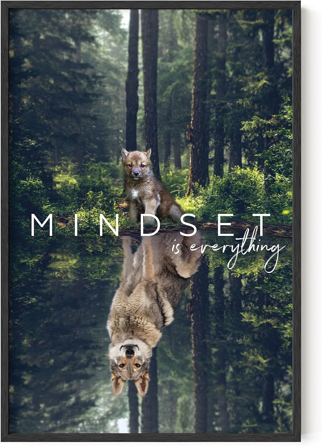 HAUS AND HUES Mindset Is Everything Wall Art - Motivational Posters For ...