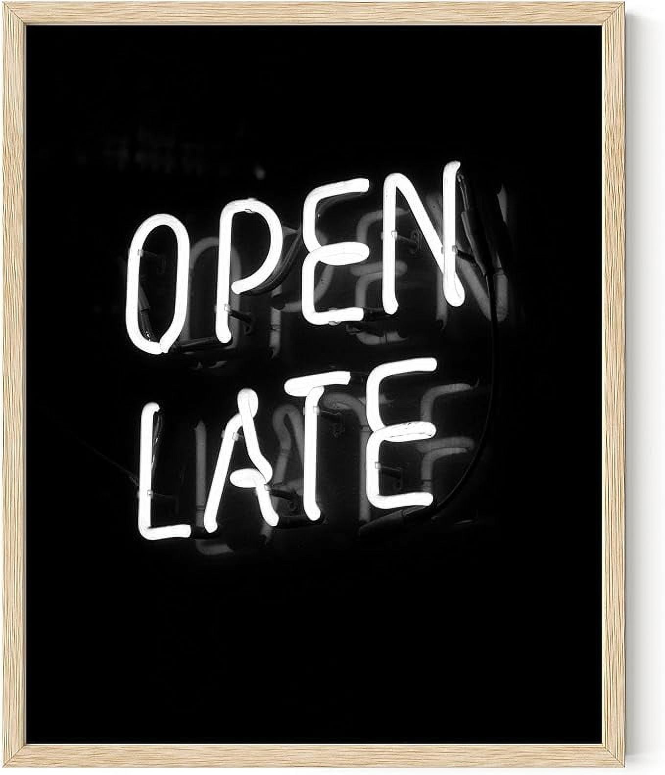 HAUS AND HUES Neon Posters Open Late Neon Sign Neon Room Decor Neon ...
