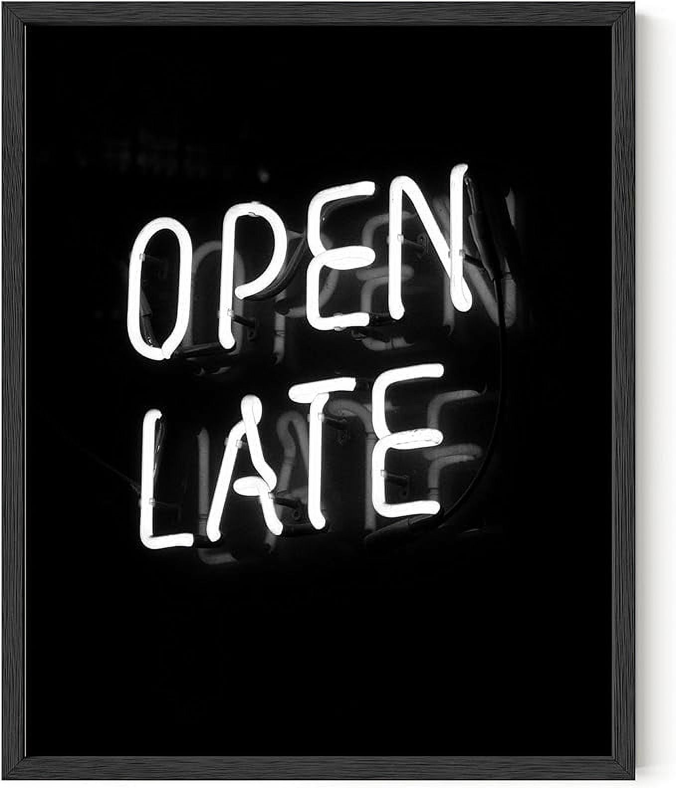 HAUS AND HUES Neon Posters Open Late Neon Sign Neon Room Decor Neon ...