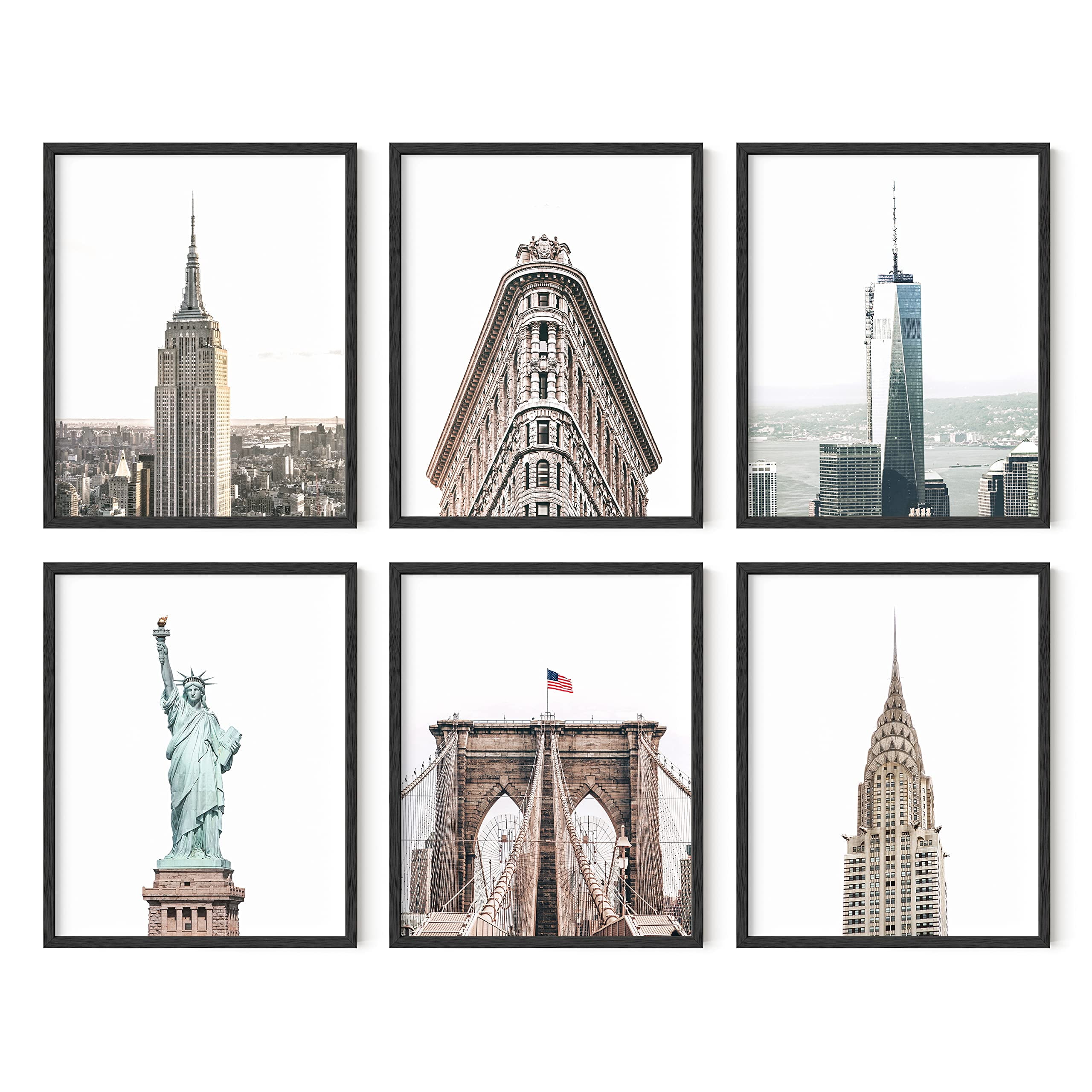 HAUS AND HUES New York City Wall Art and New York Posters - Set of 6 ...