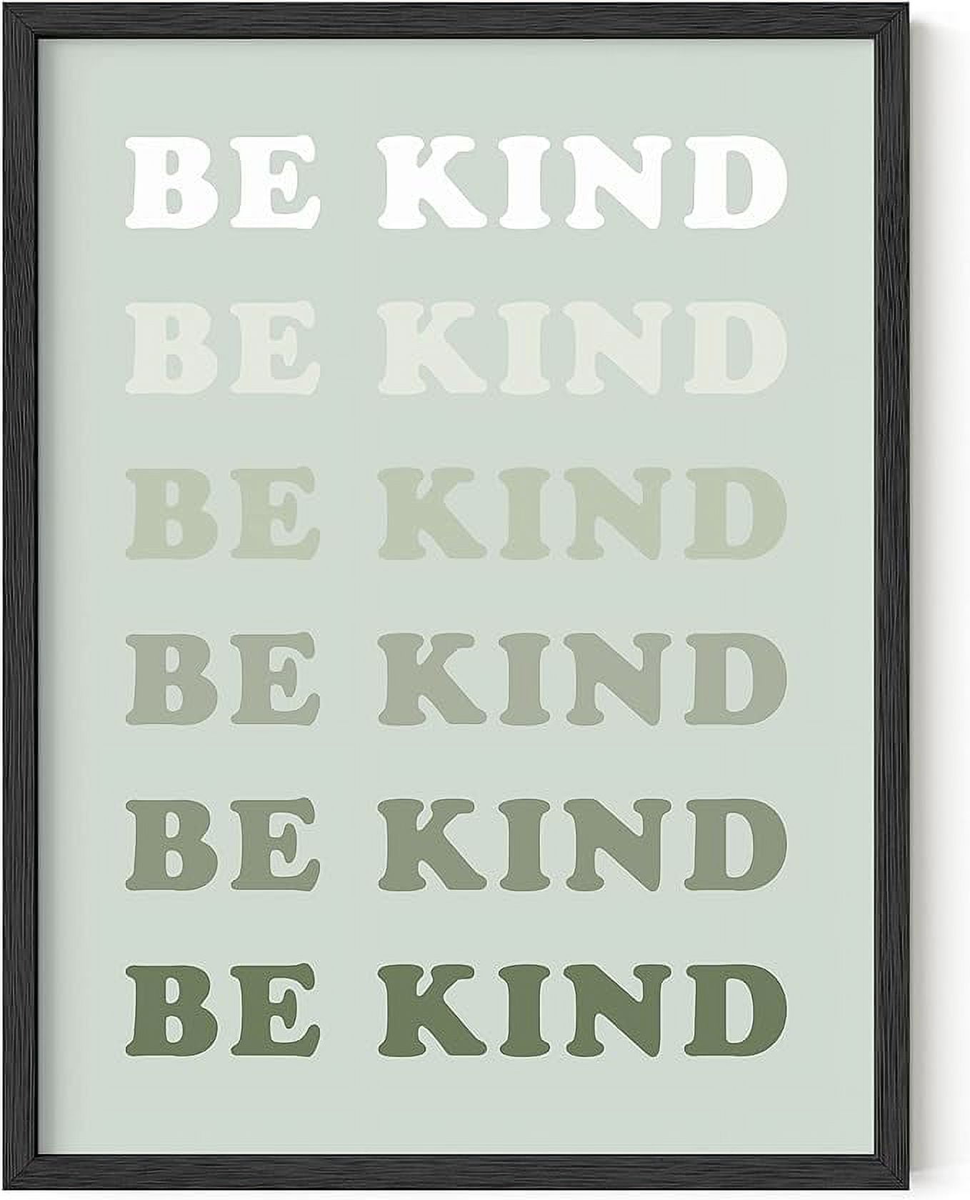 HAUS AND HUES Positive Quotes Wall Decor - Be Kind Poster Quotes Wall ...