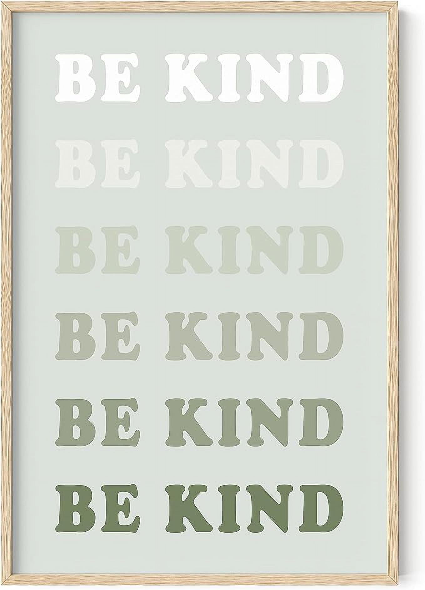 HAUS AND HUES Positive Quotes Wall Decor - Be Kind Poster Quotes Wall ...