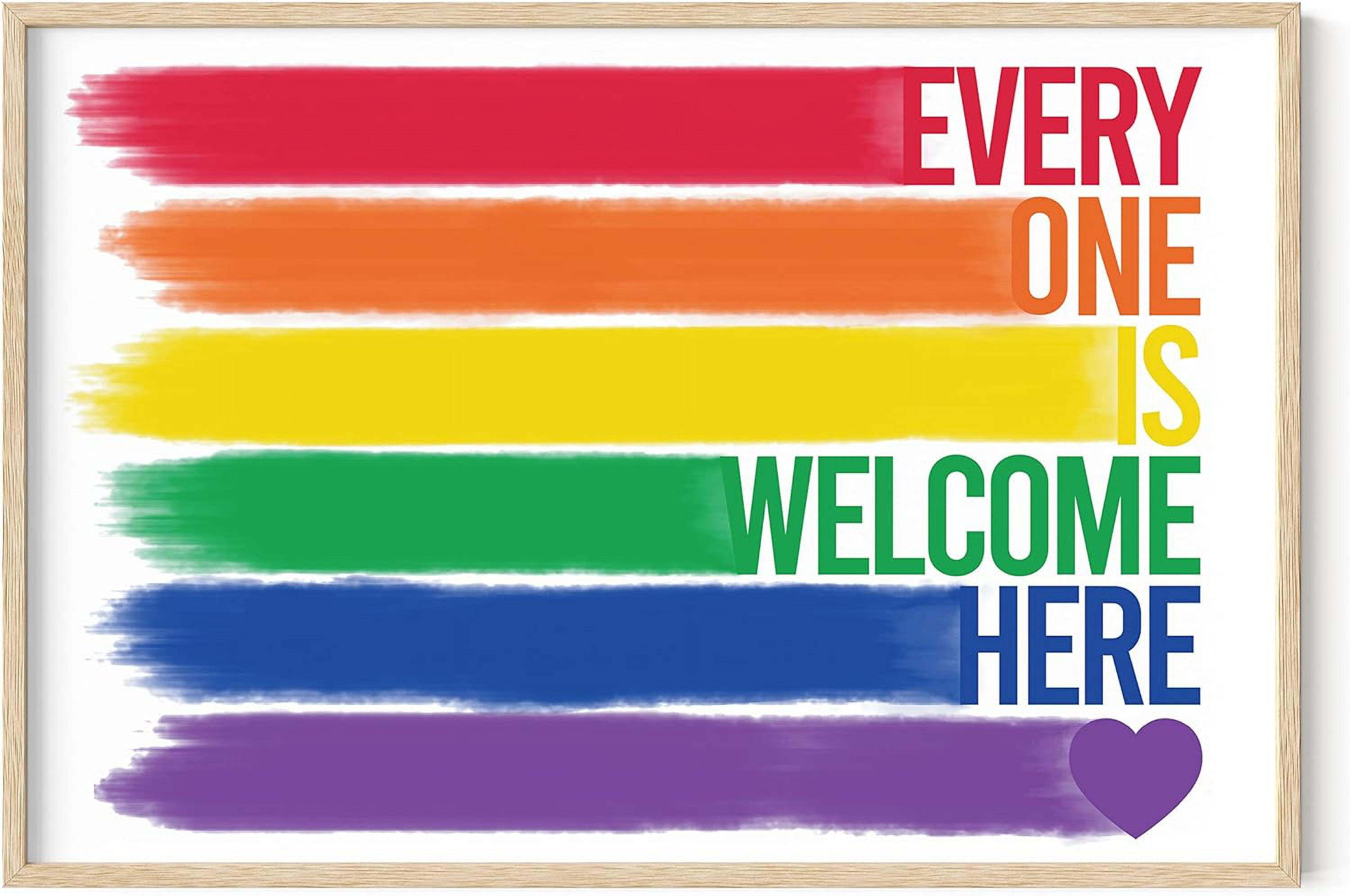 HAUS AND HUES Pride Artwork Rainbow Wall Art - Gay Pride Decor Rainbow ...