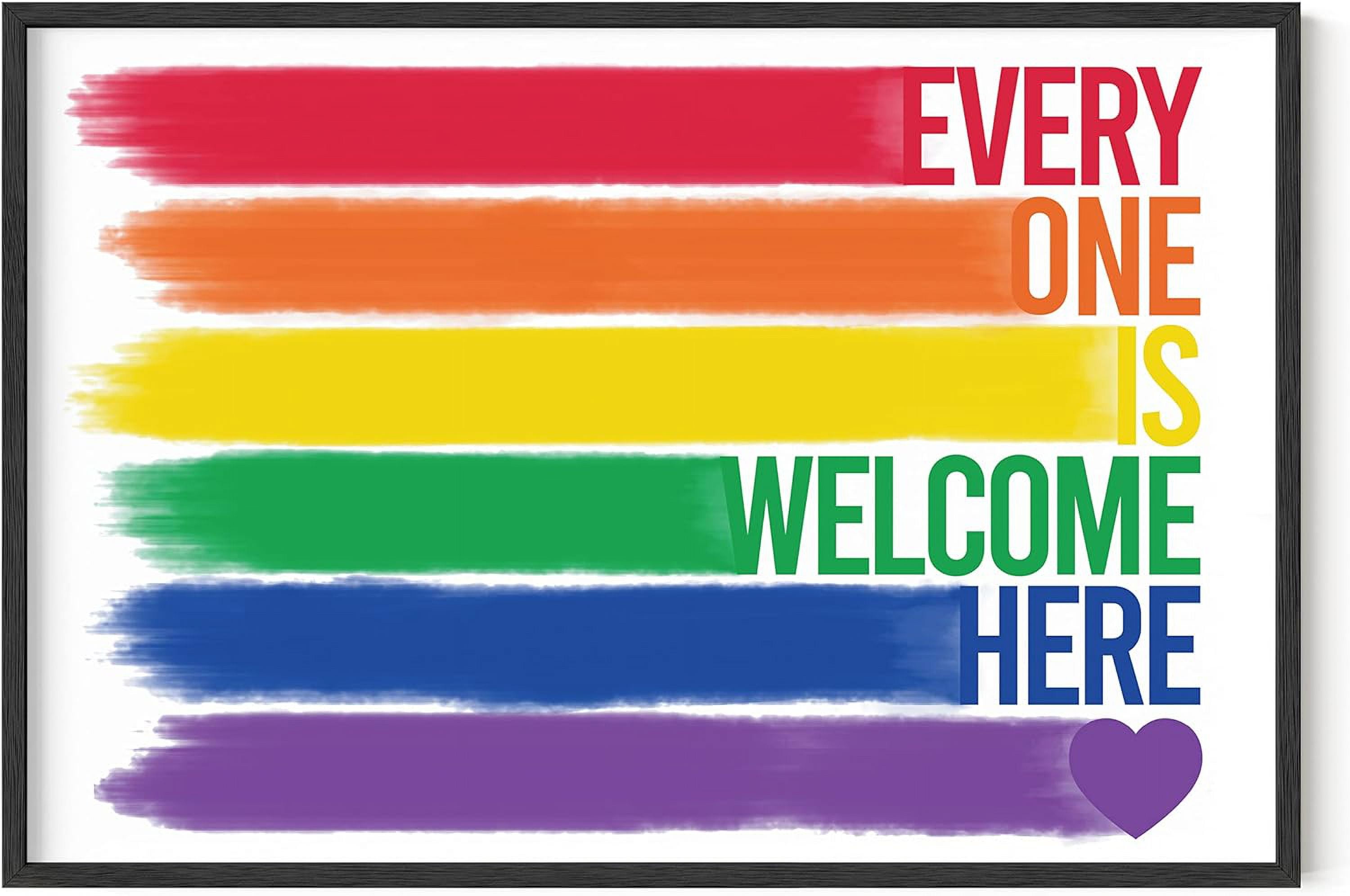 HAUS AND HUES Pride Artwork Rainbow Wall Art - Gay Pride Decor Rainbow ...