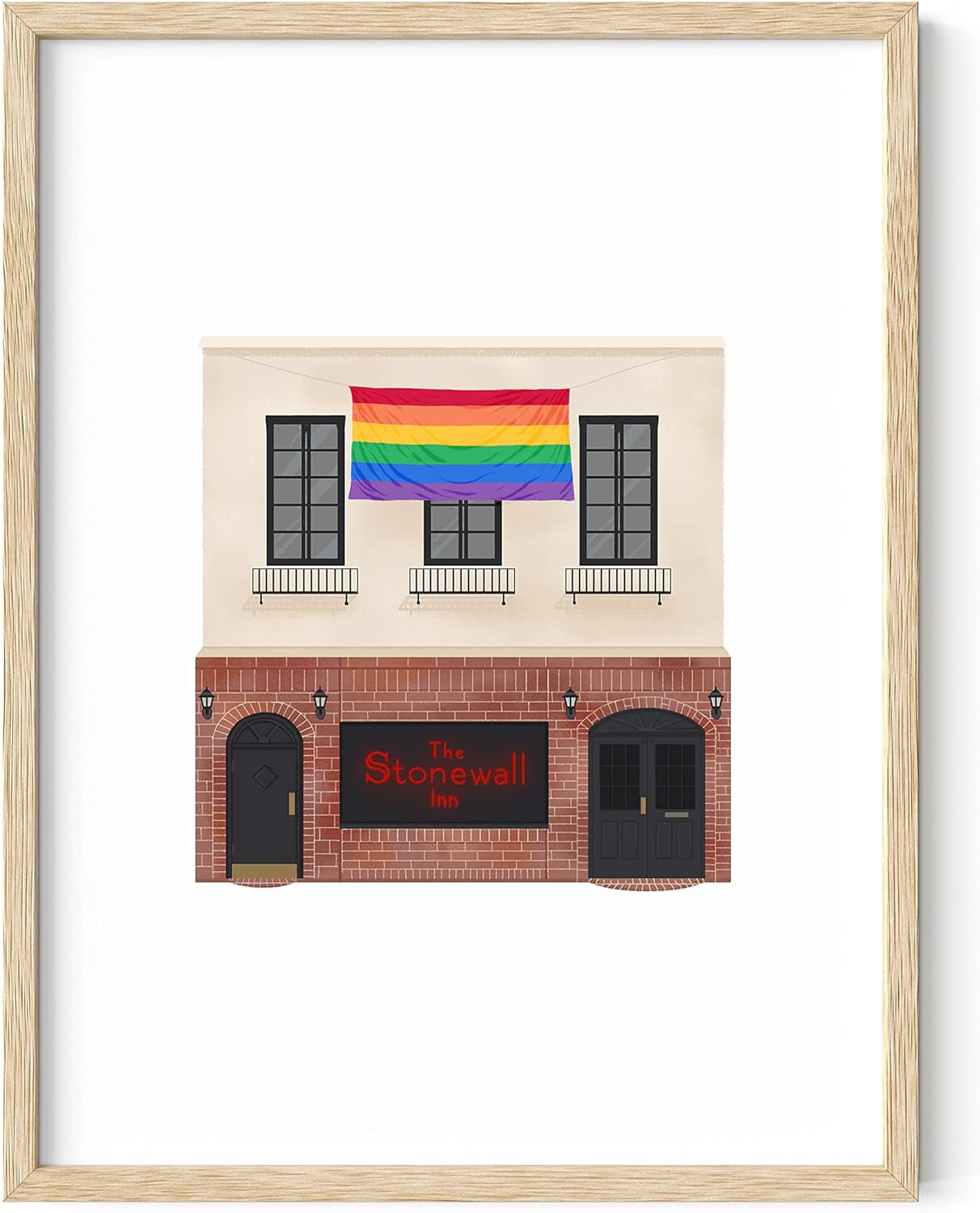 HAUS AND HUES Pride Artwork Rainbow Wall Art - Gay Pride Decor Rainbow ...