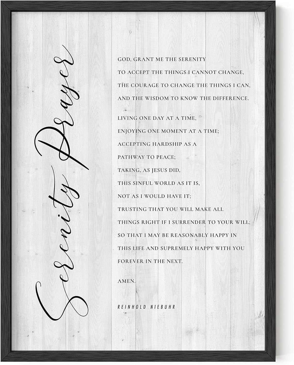 HAUS AND HUES Serenity Prayer Wall Art Print - Bible Verse Decor Wall ...