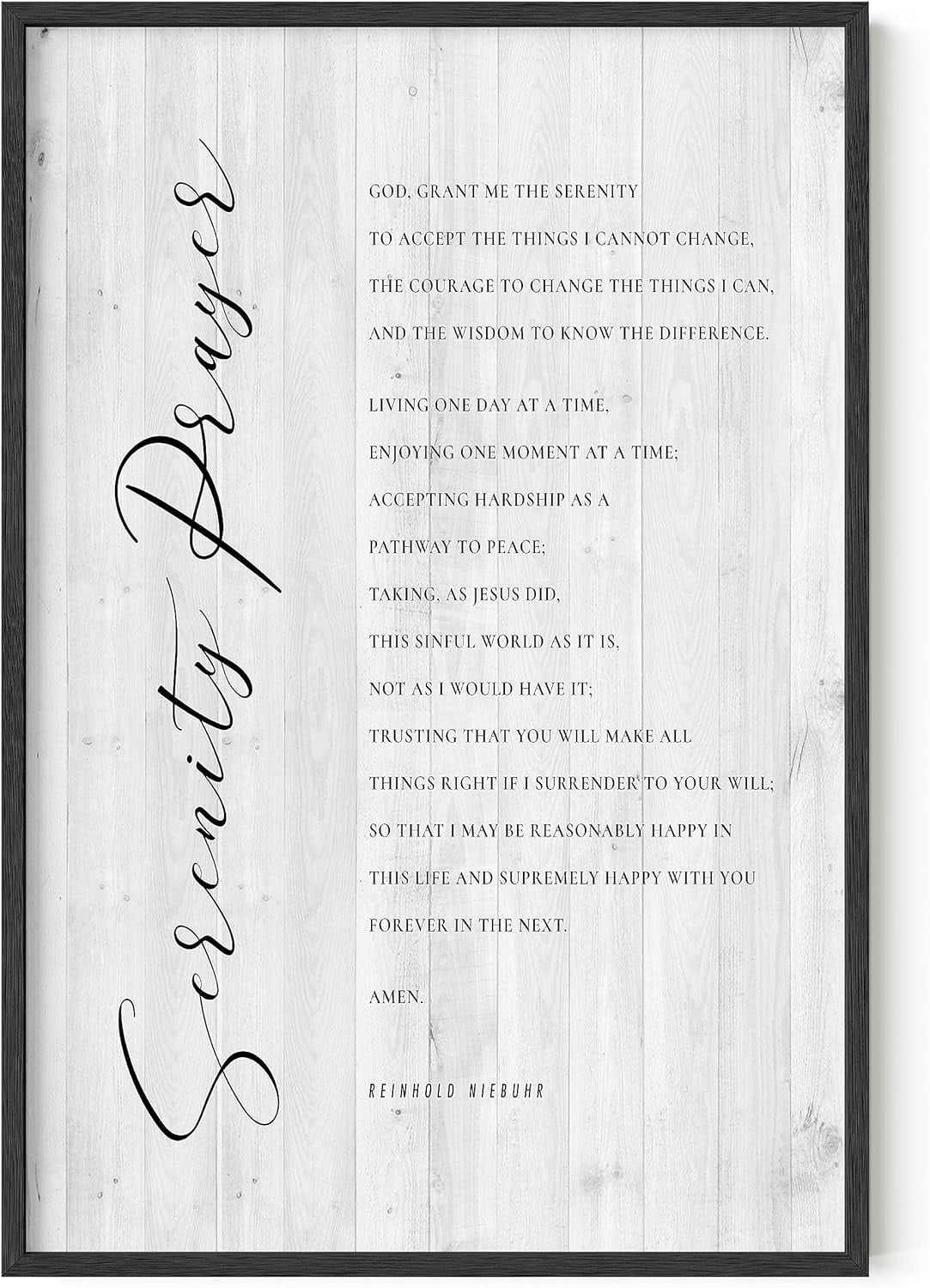 HAUS AND HUES Serenity Prayer Wall Art Print - Individual Bible Verse ...
