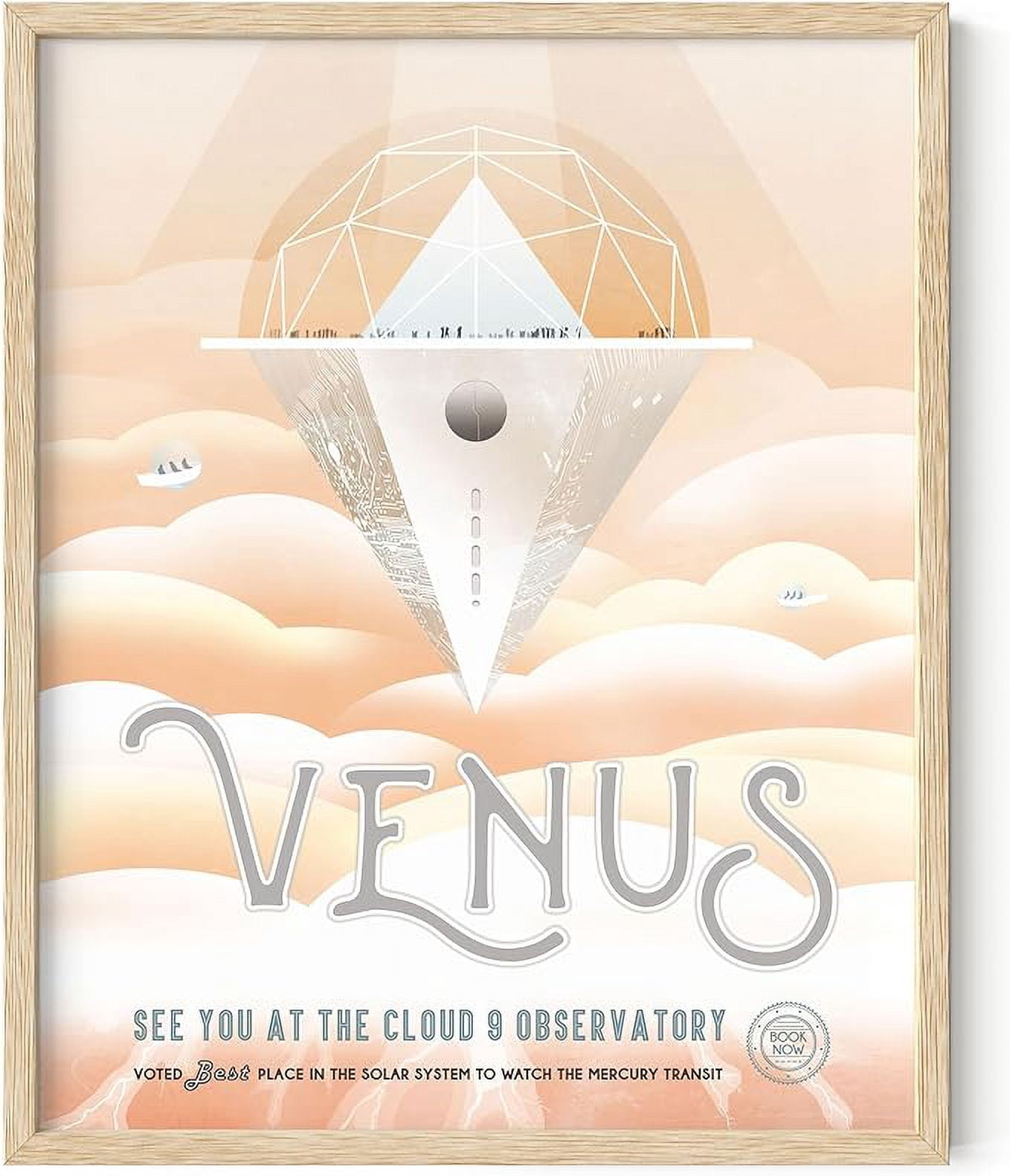 HAUS AND HUES Space Poster - Space Wall Art, NASA Poster, Retro Sci Fi ...