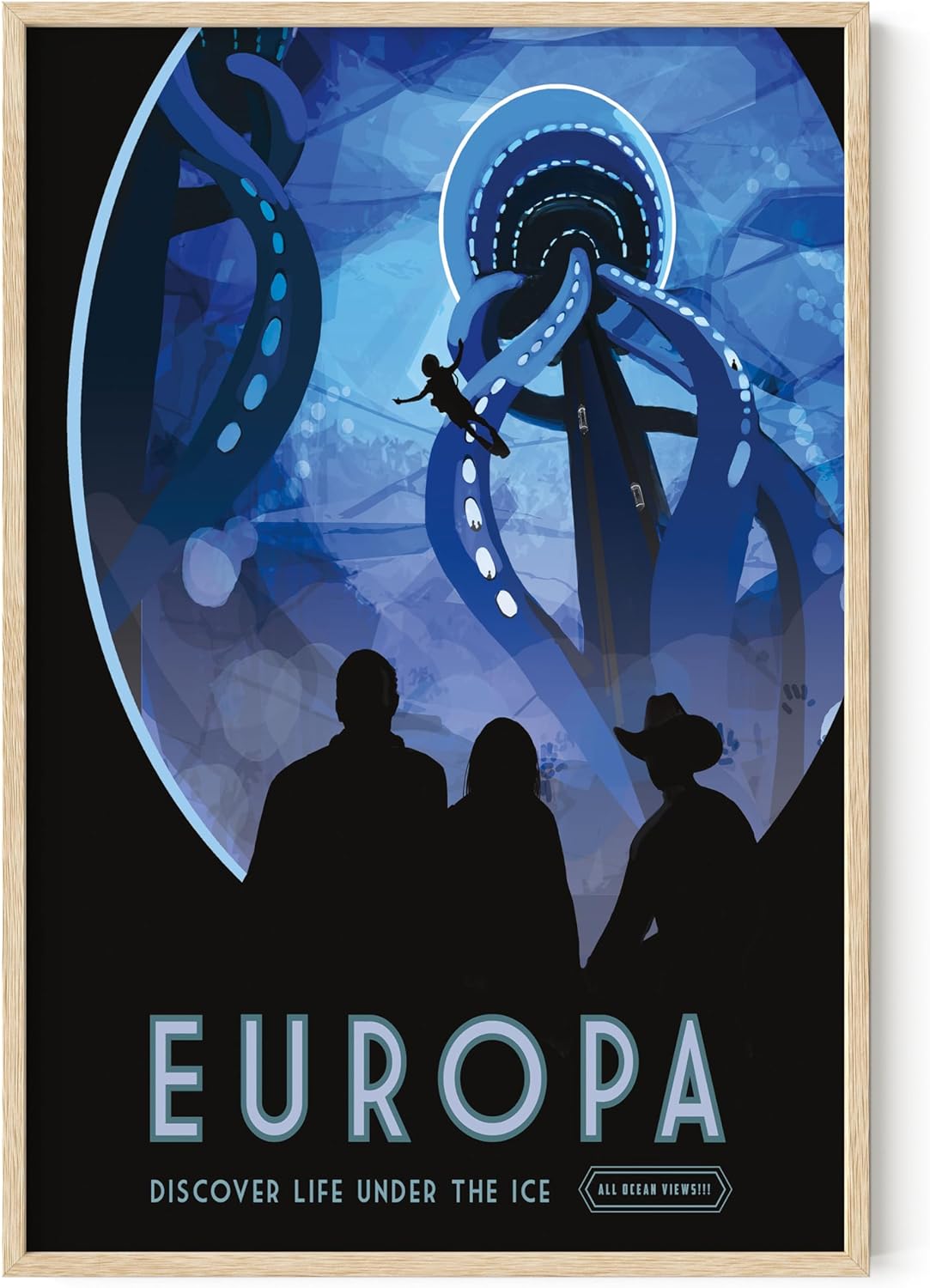 HAUS AND HUES Space Posters, Retro Sci Fi Art, Vintage Space Wall Art ...