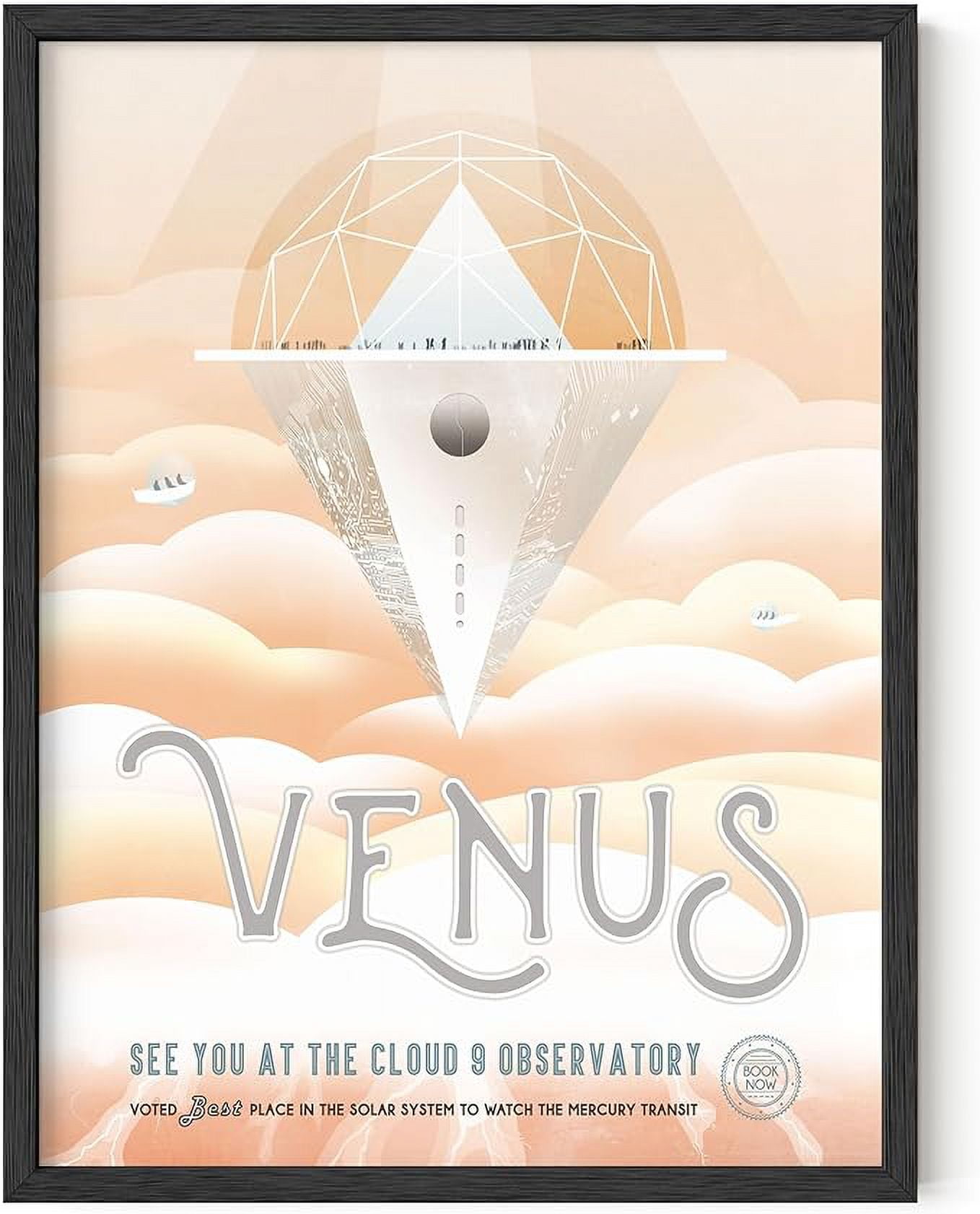 HAUS AND HUES Space Wall Art - Vintage Space Posters, NASA JPL Poster ...