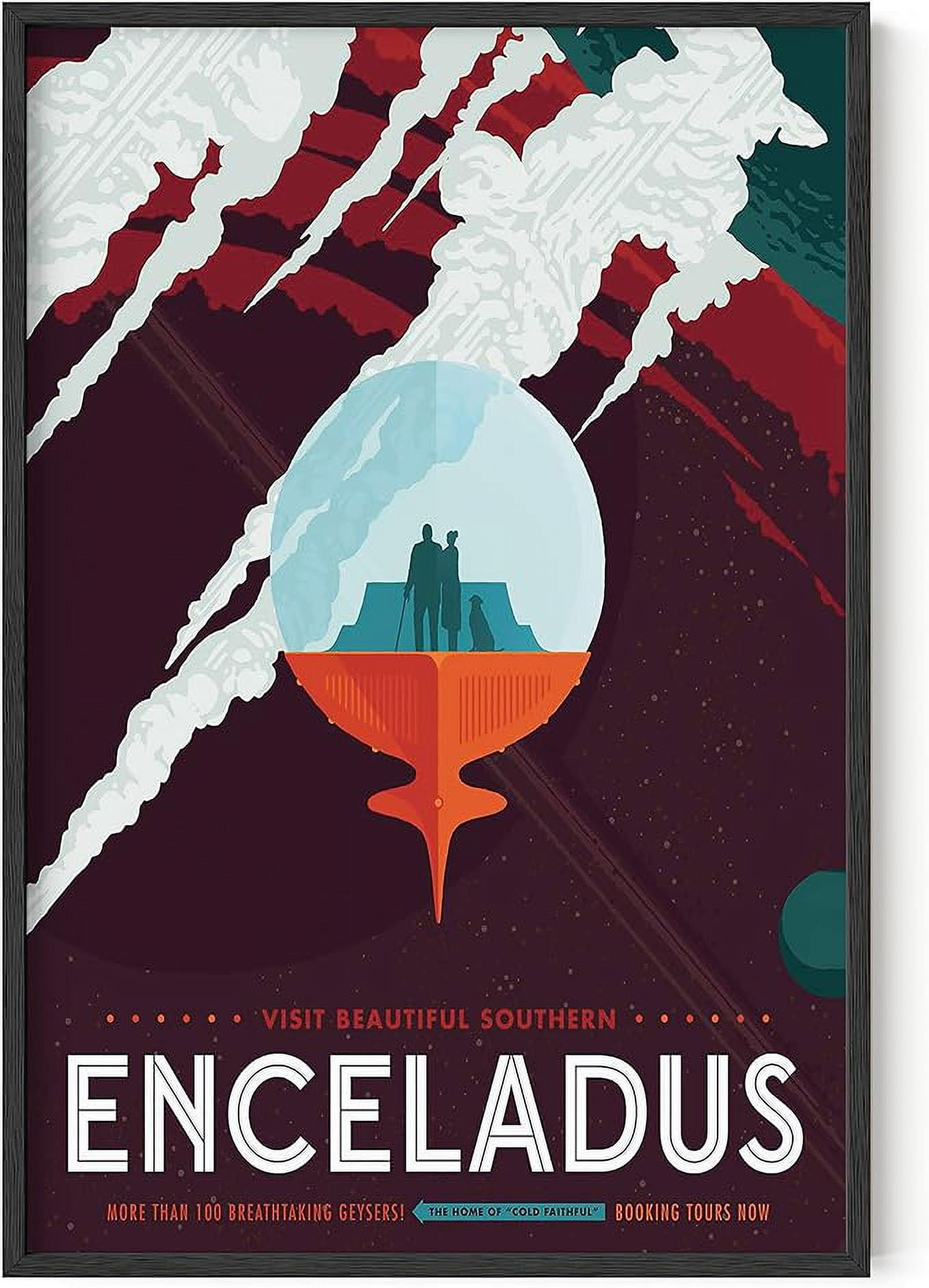 HAUS AND HUES Space Wall Art - Vintage Space Posters, NASA JPL Poster ...