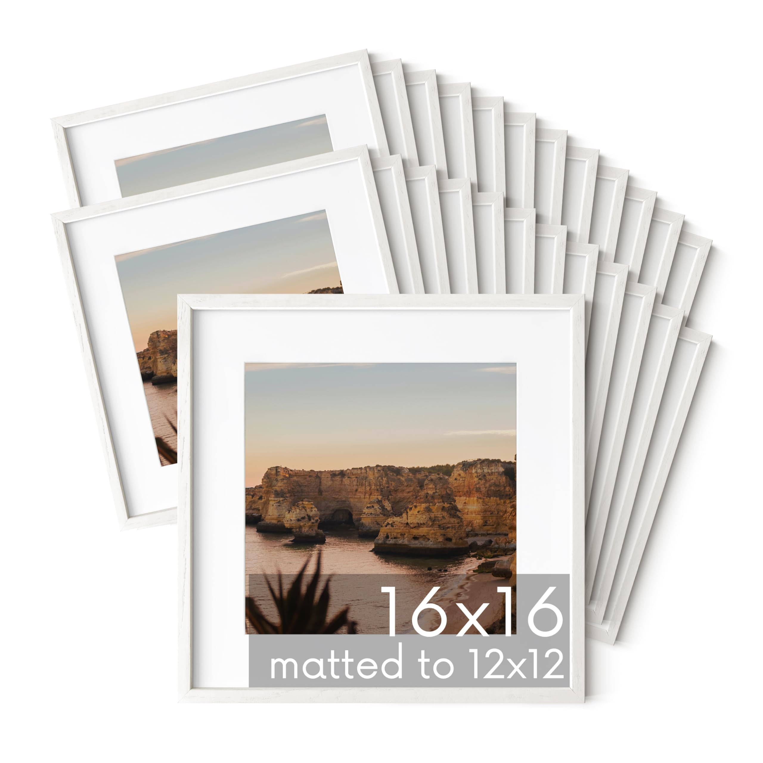 HAUS AND HUES Square Picture Frames 16 x 16 Set of 25 - Photo Gallery ...