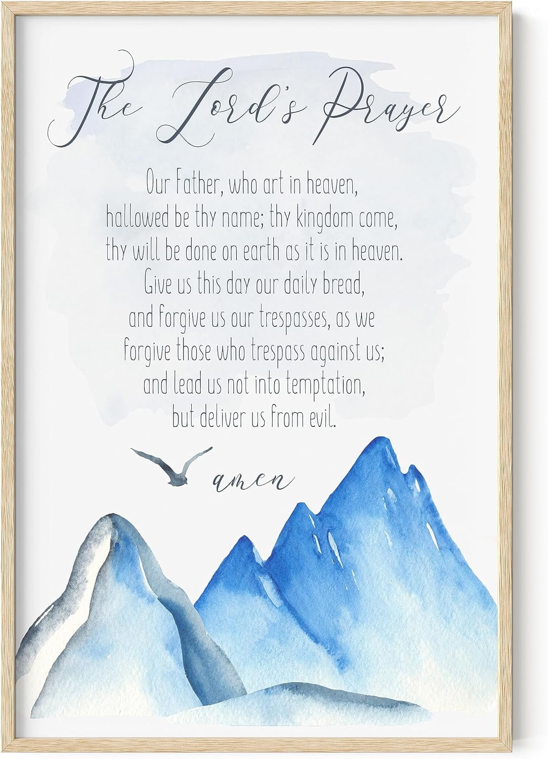 HAUS AND HUES The Lord's Prayer Artwork - Christians Posters, Religious ...