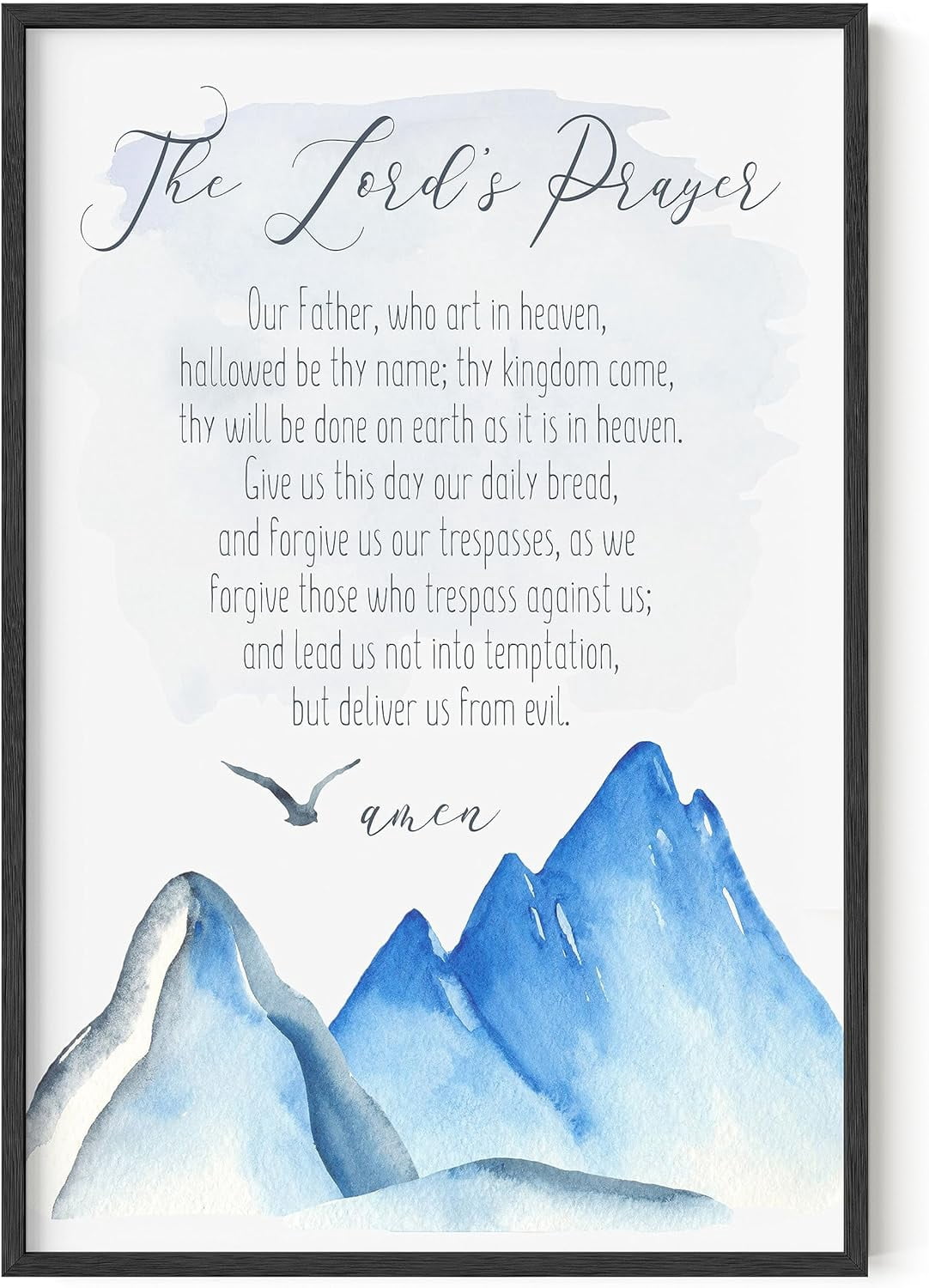 HAUS AND HUES The Lord's Prayer Artwork - Christians Posters, Religious ...