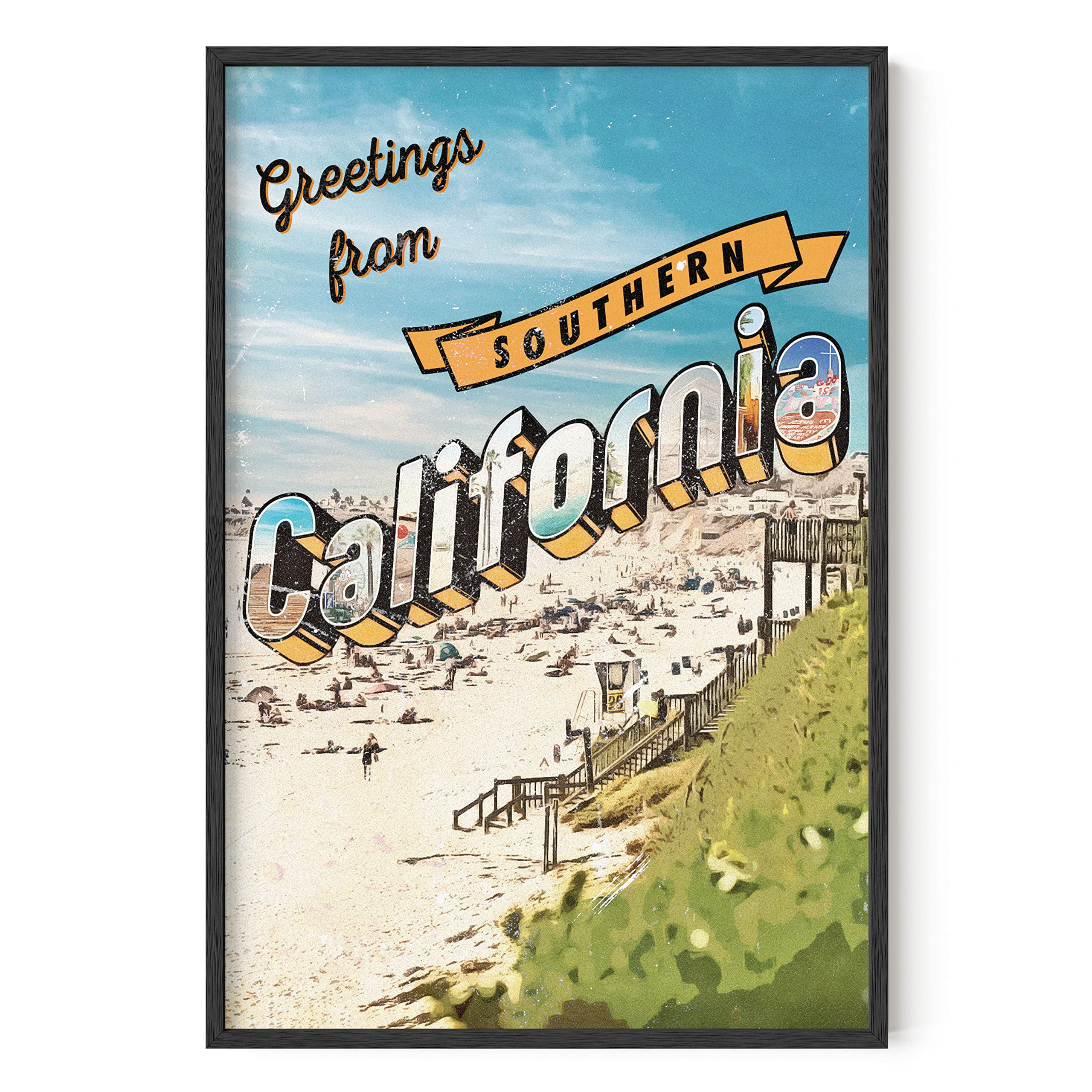 HAUS AND HUES Vintage Posters California Travel Wall Art - California ...