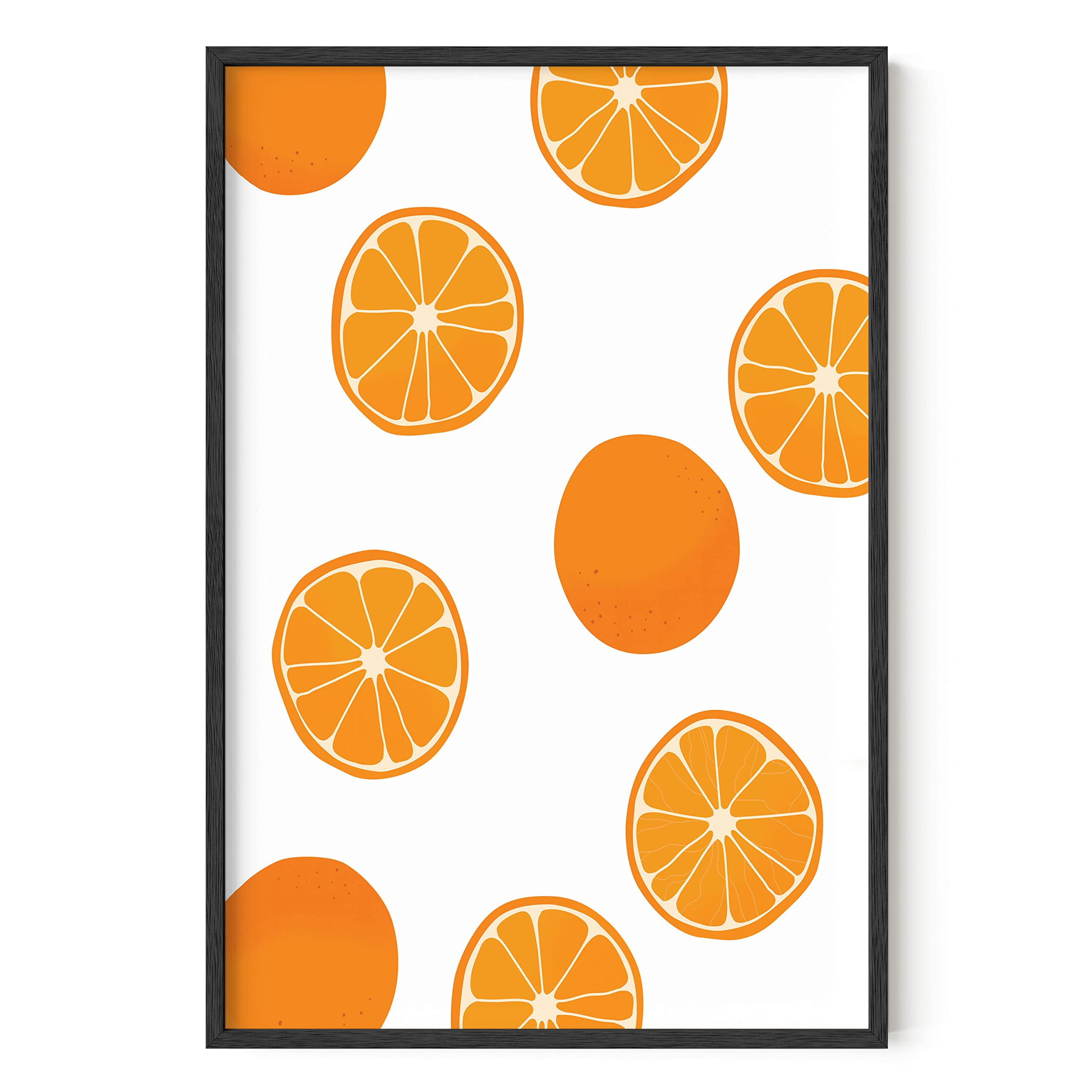 HAUS AND HUES Wall Art for Kitchen Fruit Colorful Fruit Orange Kitchen ...