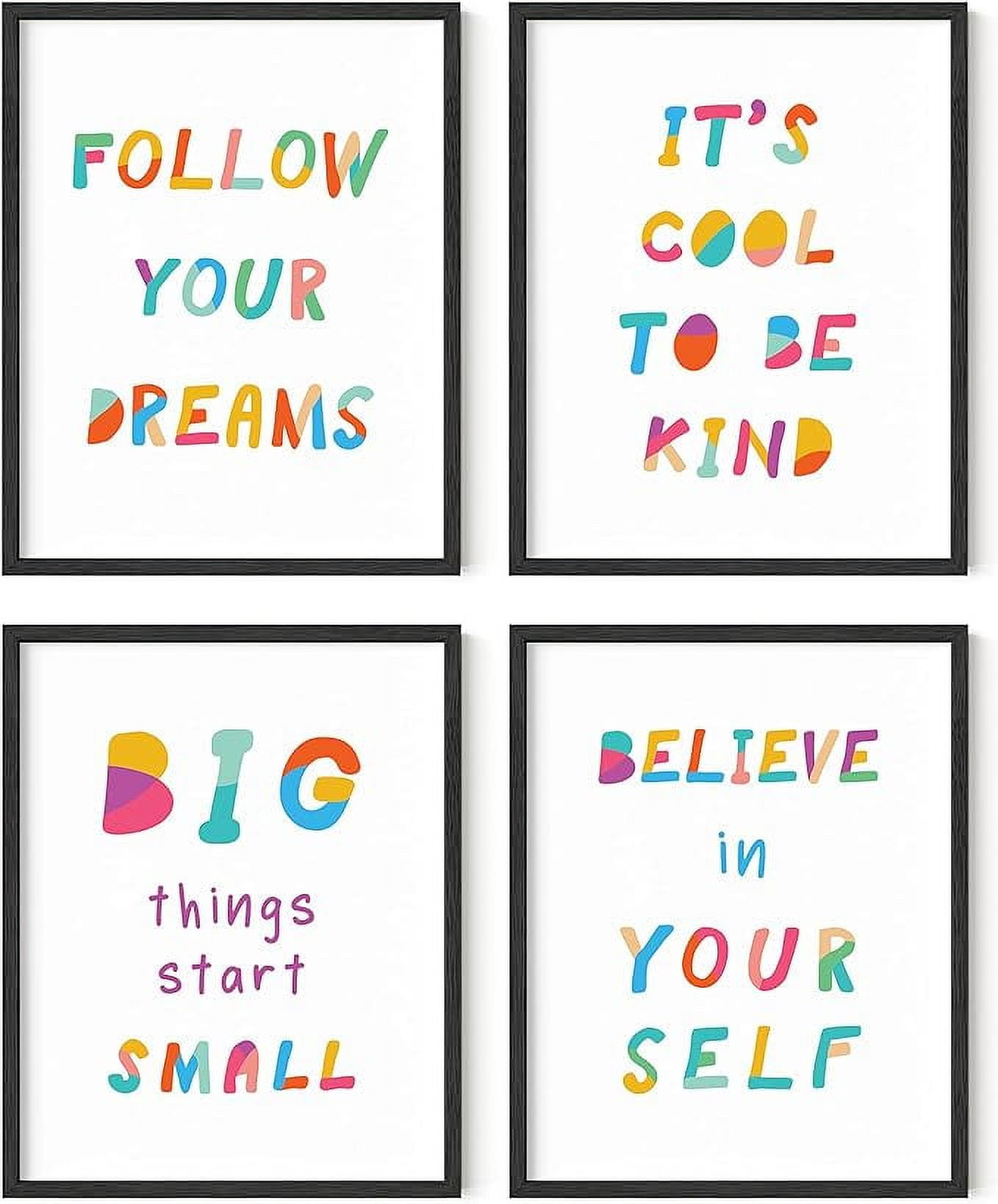 HAUS AND HUES Wall Quotes for Kids Decor - Kids Playroom Motivational ...