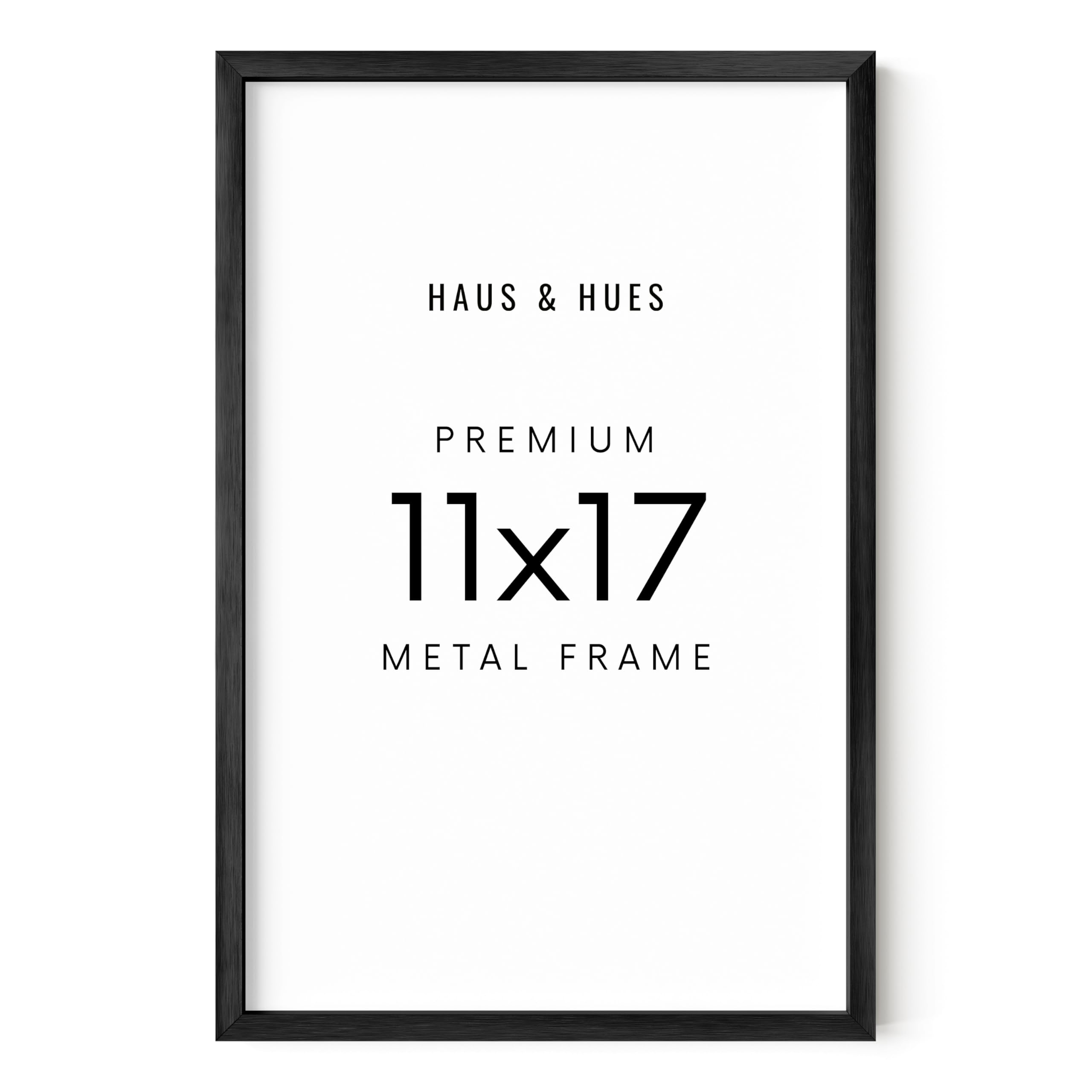 HAUS AND HUES 11x17 Black Metal Picture Frames - Features Premium ...
