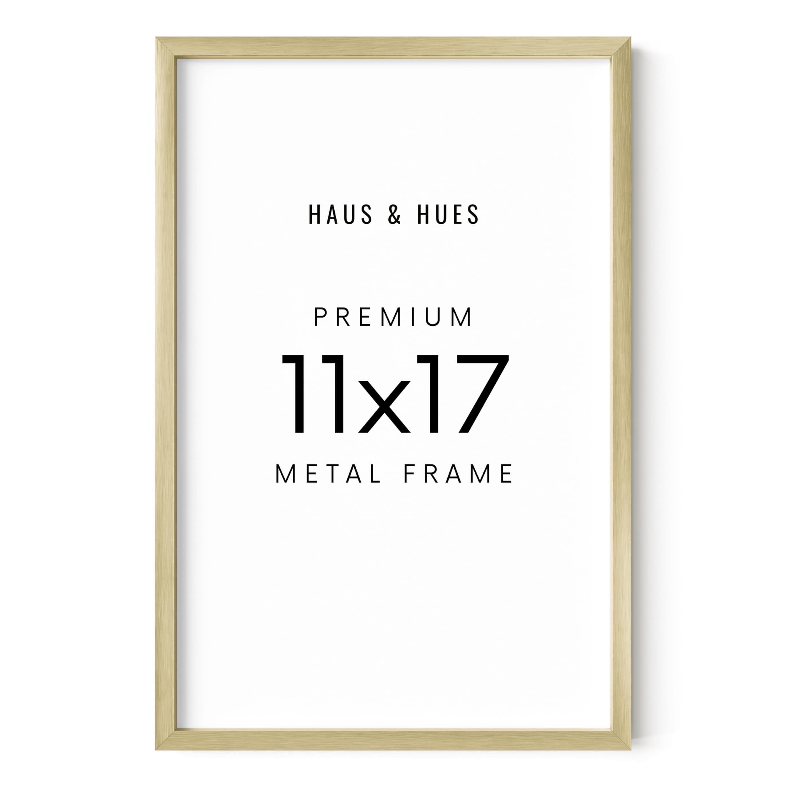 HAUS AND HUES 11x17 Gold Metal Picture Frames - Features Premium ...