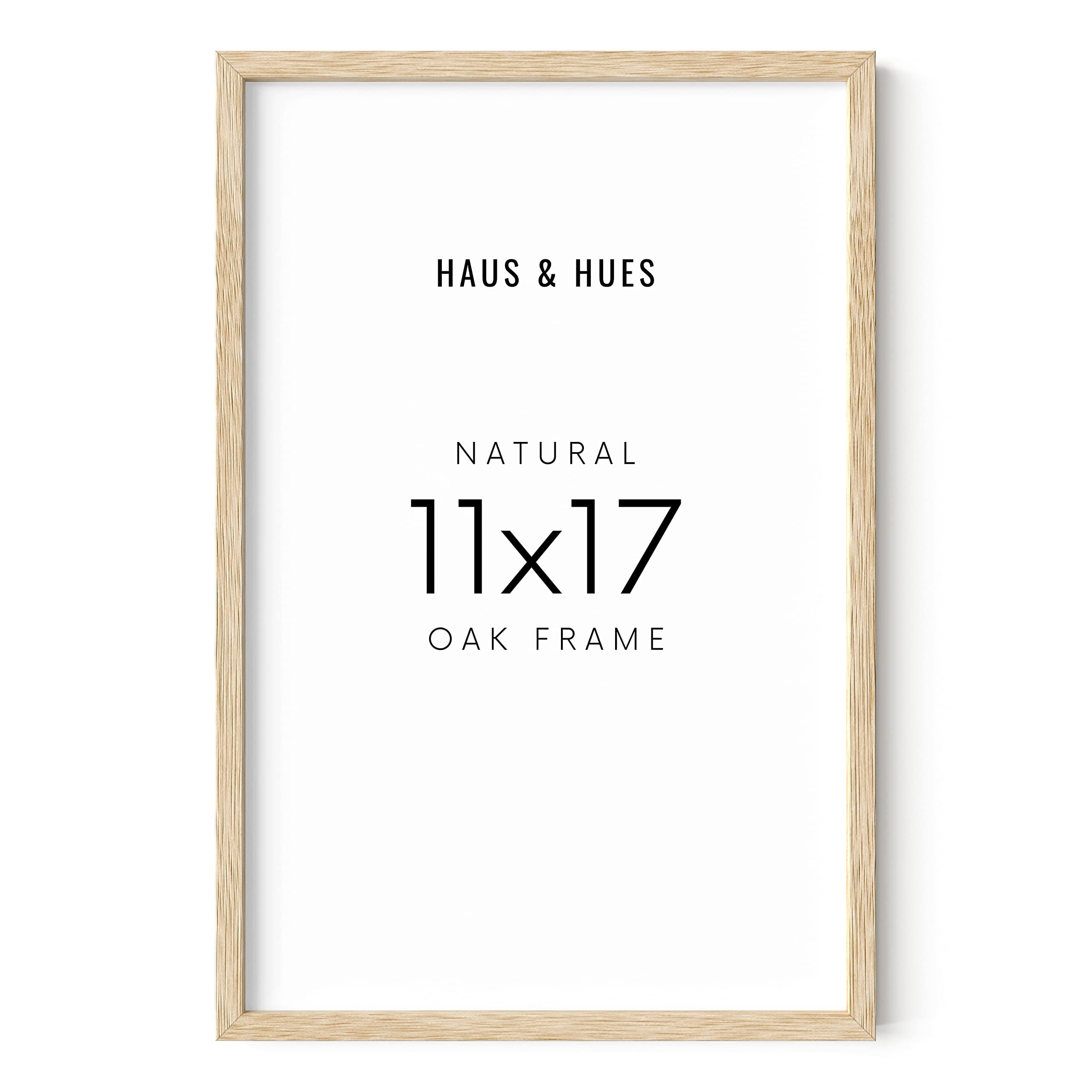 HAUS AND HUES 11x17 Picture Frame - Modern 11x17 Poster Frame for Wall, Wooden Picture Frames ...