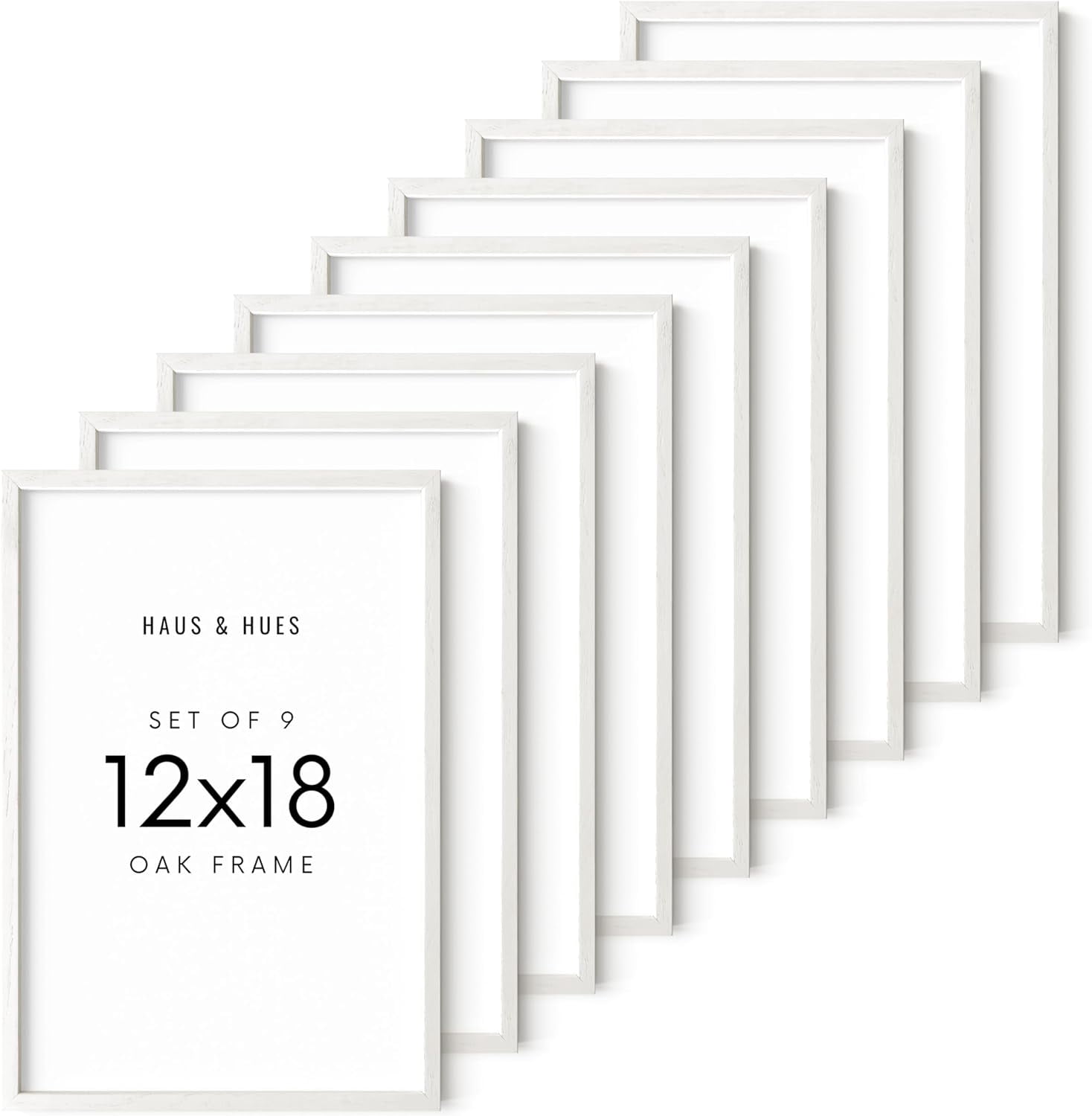 HAUS AND HUES 12 by 18 Picture Frame Set of 9-12 x 18 Poster Frame ...