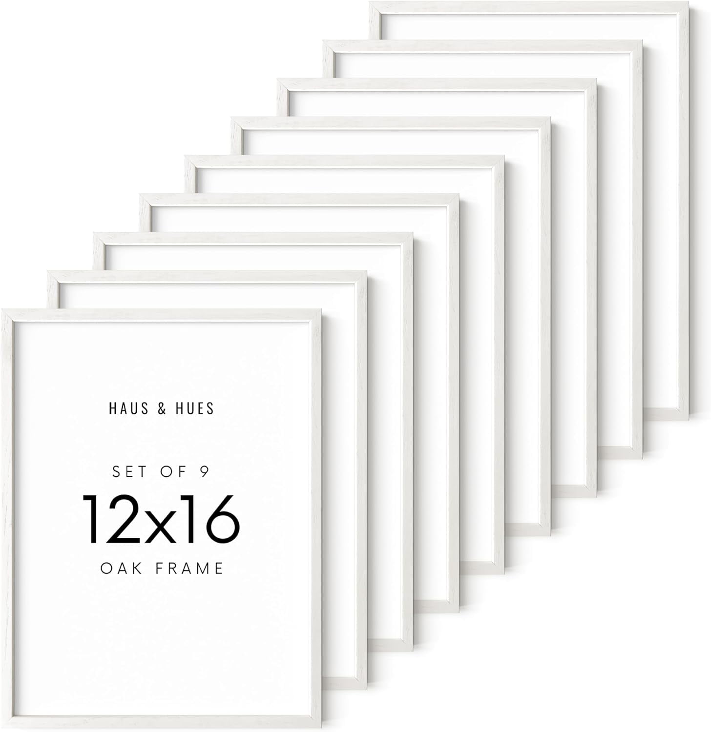 HAUS AND HUES 12x16 White Picture Frames - Set of 9 12x16 Picture Frame ...
