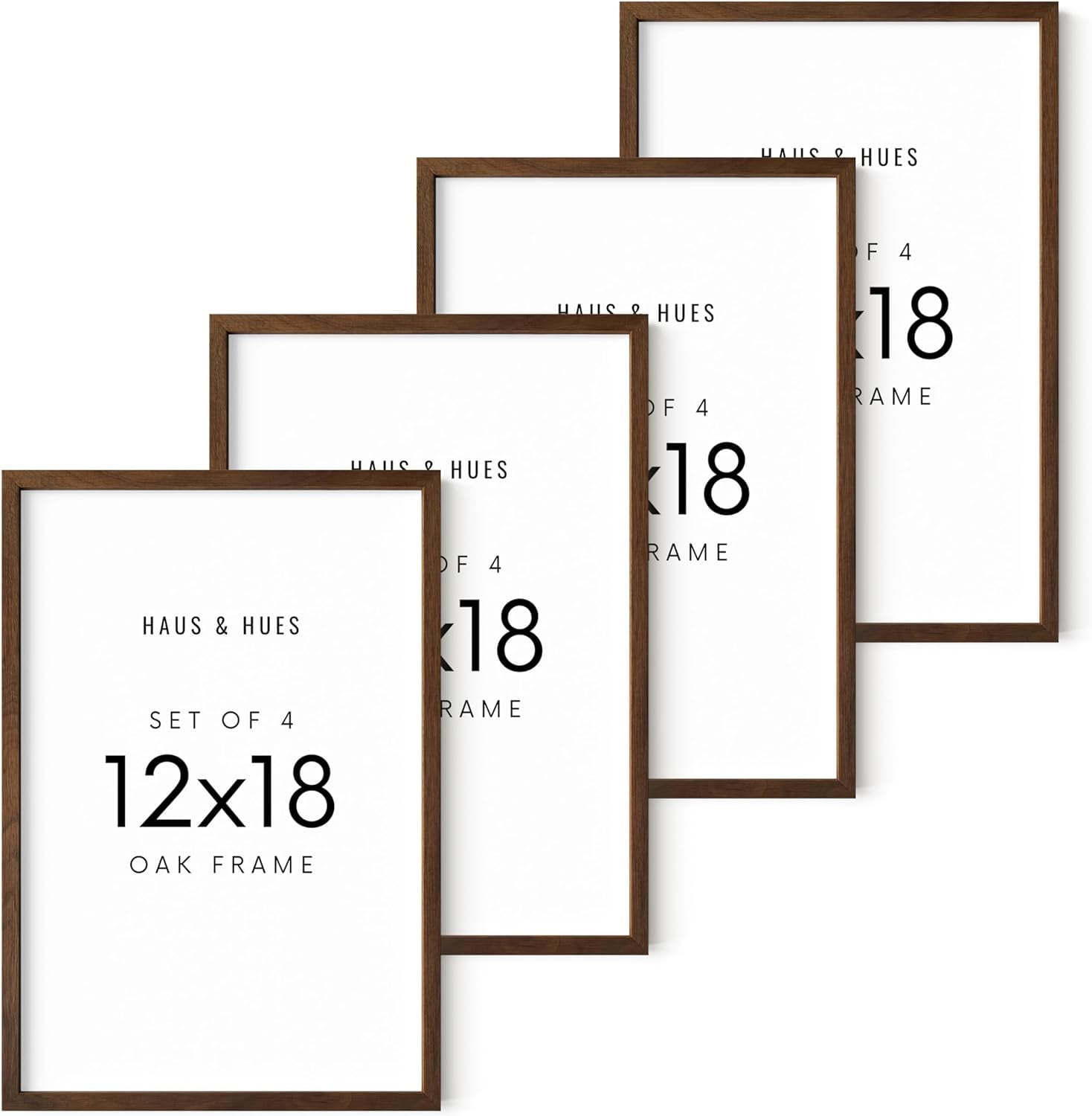 HAUS AND HUES 12x18 Picture Frames For Wall - Set Of 4 Poster Frames ...