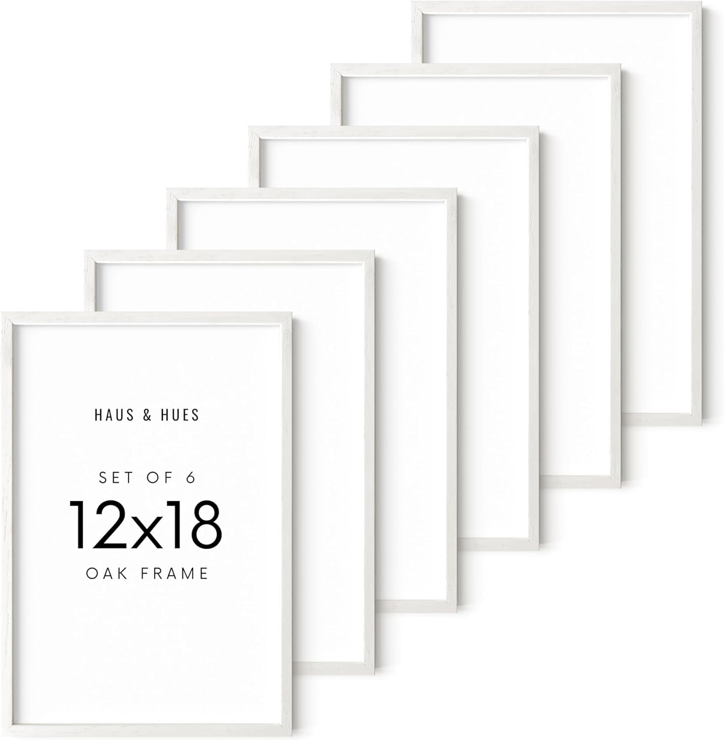 HAUS AND HUES 12x18 Picture Frames for Wall - Set of 6, Poster Frames ...