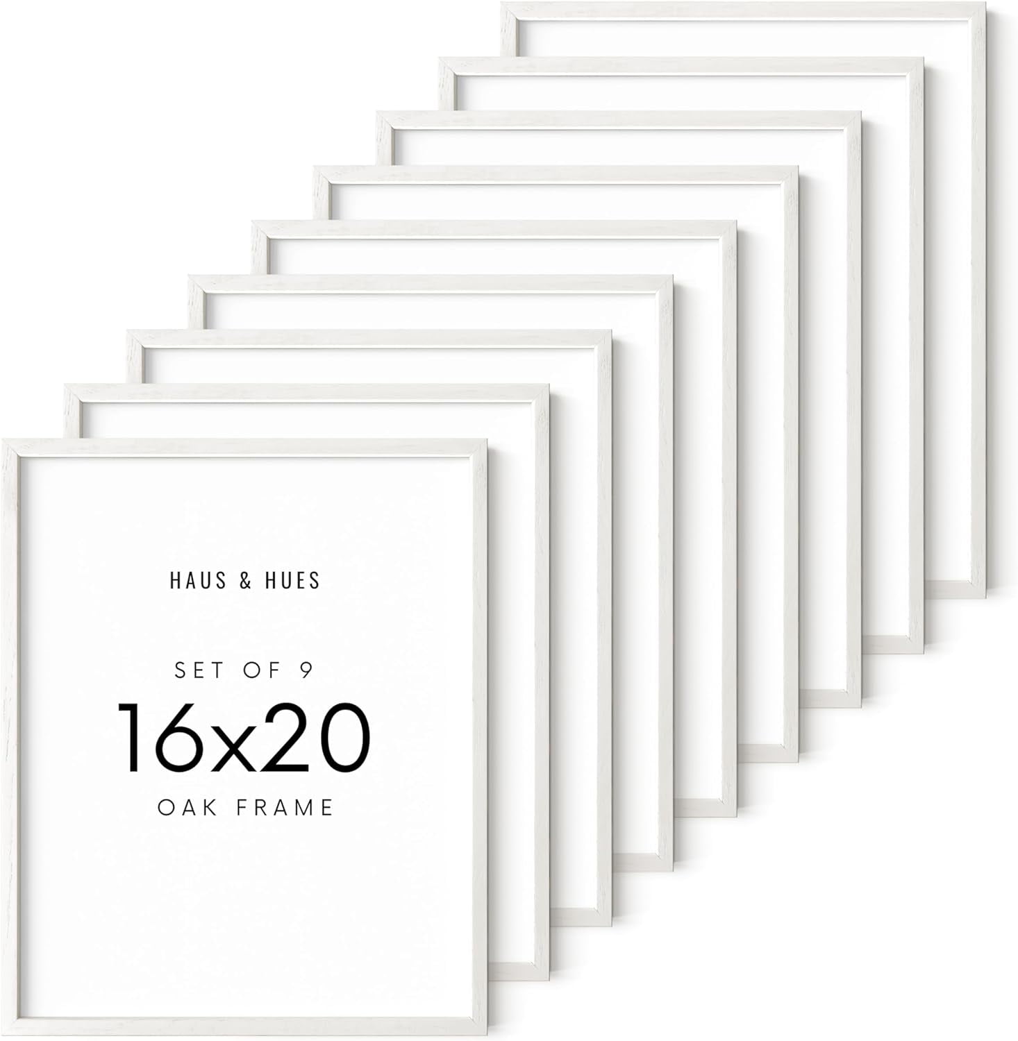 HAUS AND HUES 16x20 White Picture Frame - Set of 9 16x20 White Frame ...