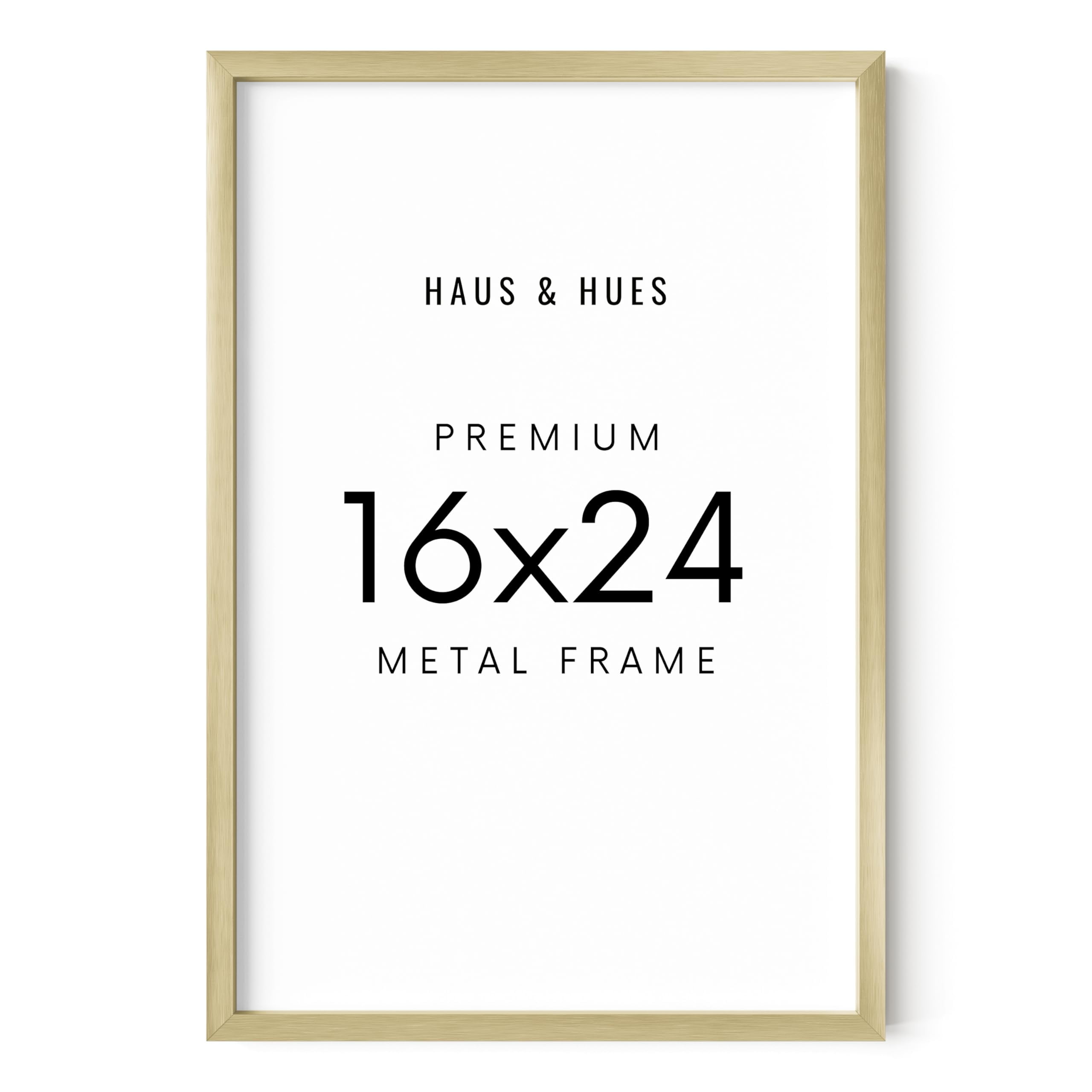 HAUS AND HUES 16x24 Gold Metal Picture Frames - Features Premium ...