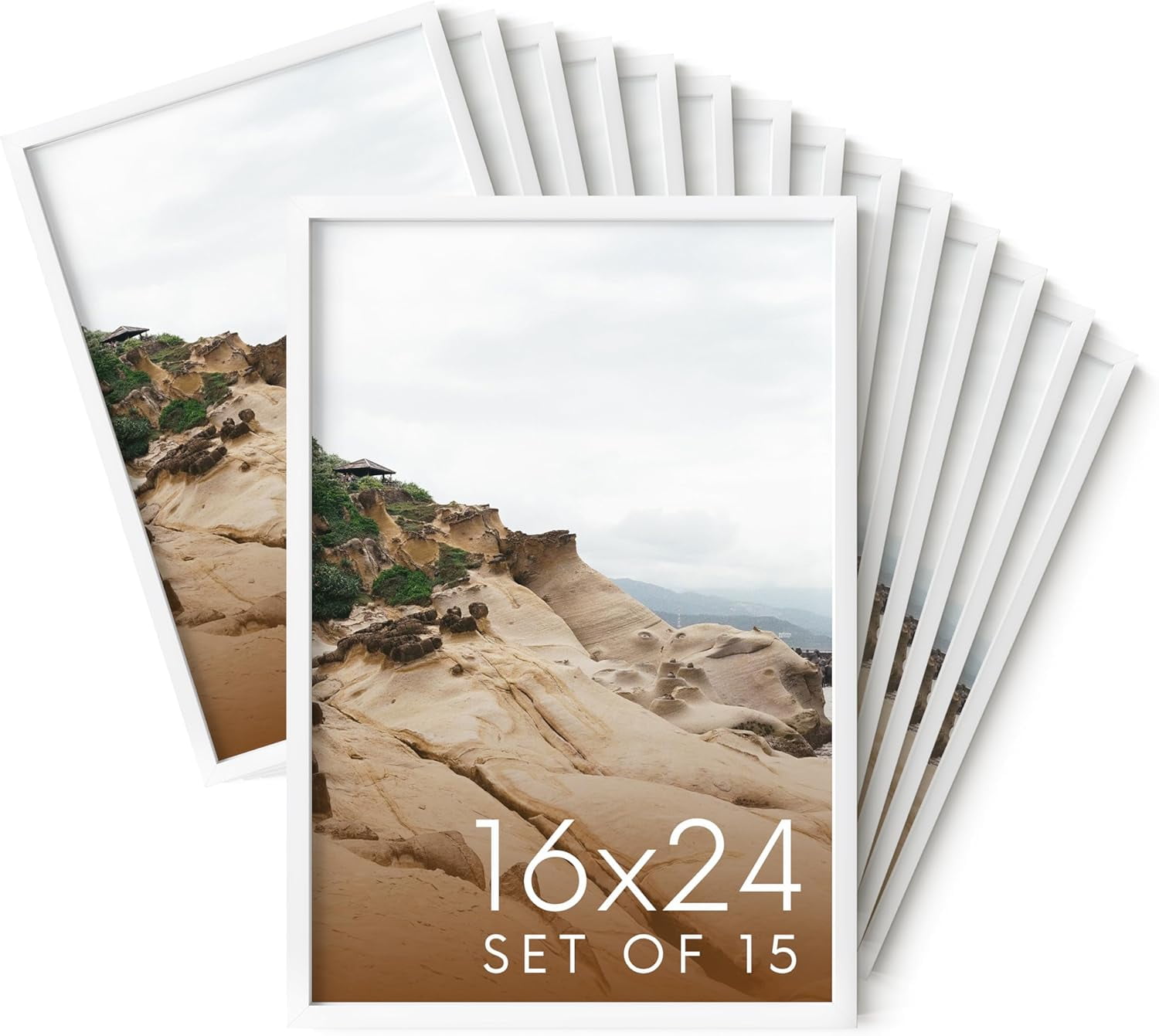 HAUS AND HUES 16x24 White Metal Picture Frames - Features Premium ...
