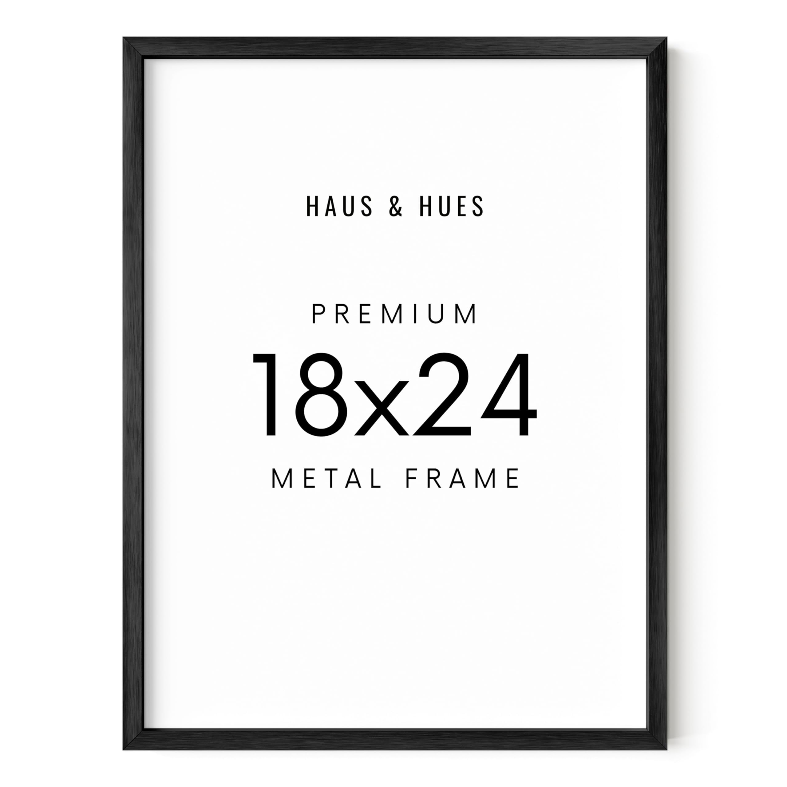 HAUS AND HUES 18x24 Black Metal Picture Frames - Features Premium ...