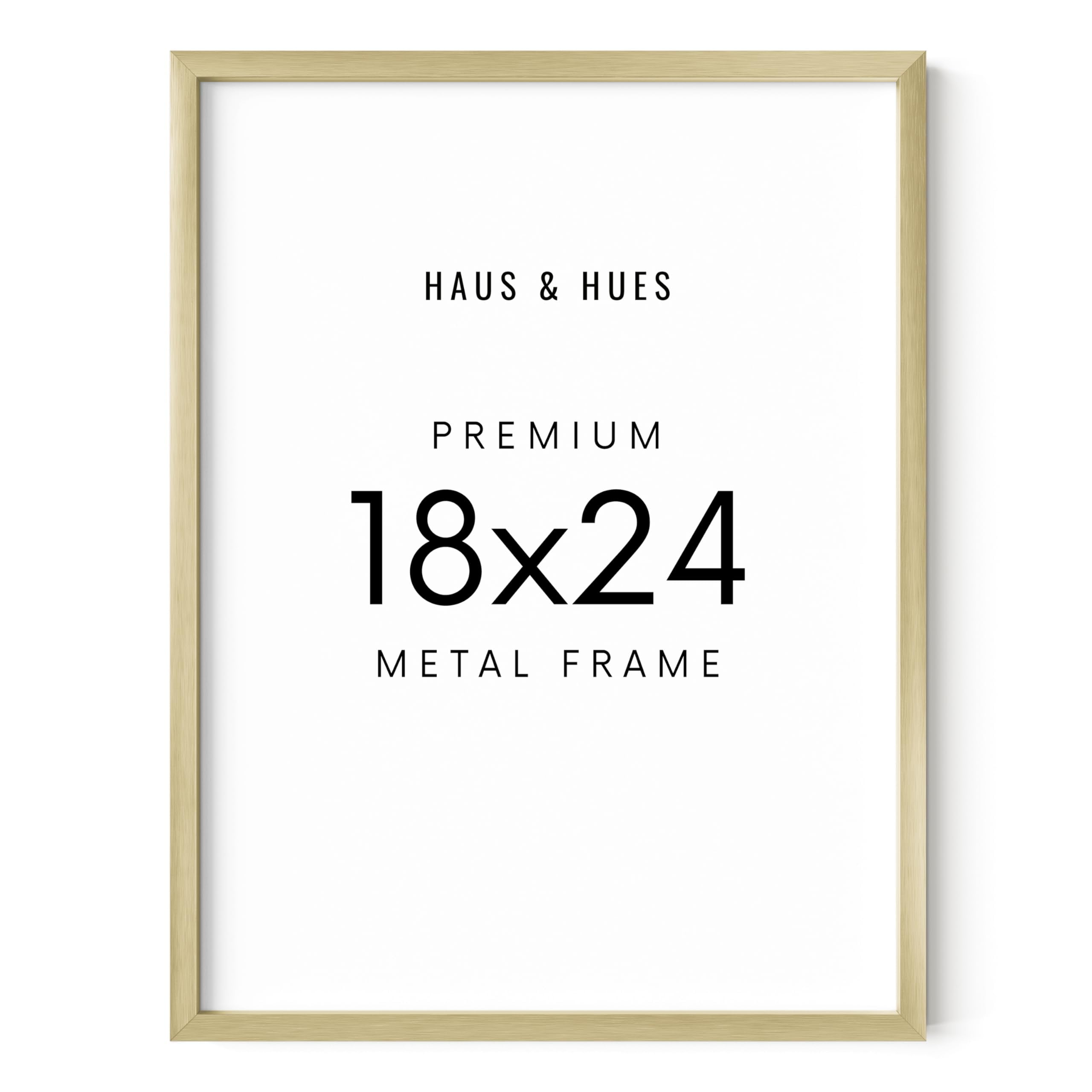 HAUS AND HUES 18x24 Gold Metal Picture Frames - Features Premium ...
