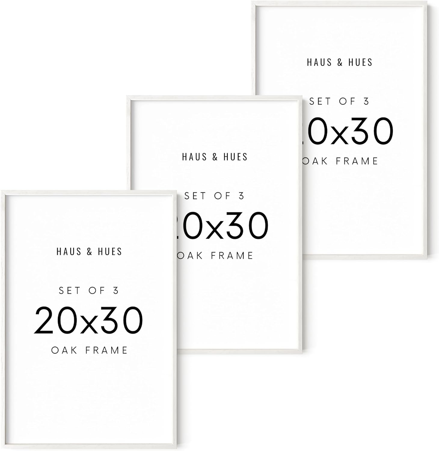 HAUS AND HUES 20x30 Picture Frames - Set of 3 Poster Frames 20x30 ...