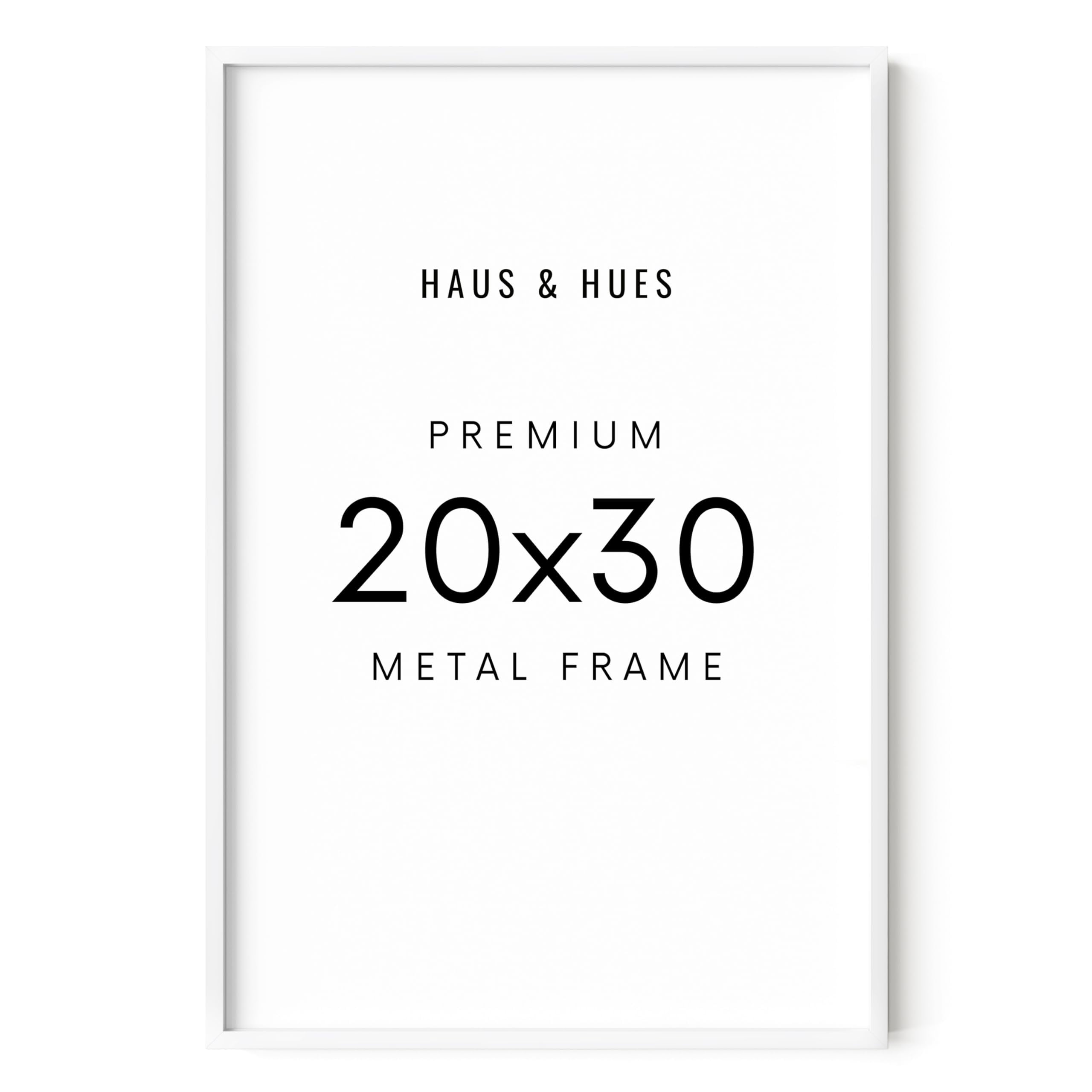 HAUS AND HUES 20x30 White Metal Picture Frame - Features Premium ...