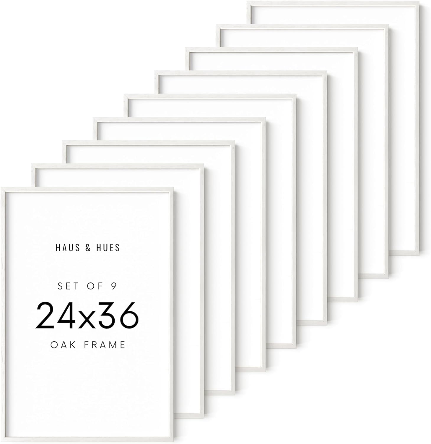 HAUS AND HUES 24 x 36 Poster Frame - Set of 9 24x36 White Poster Frame ...