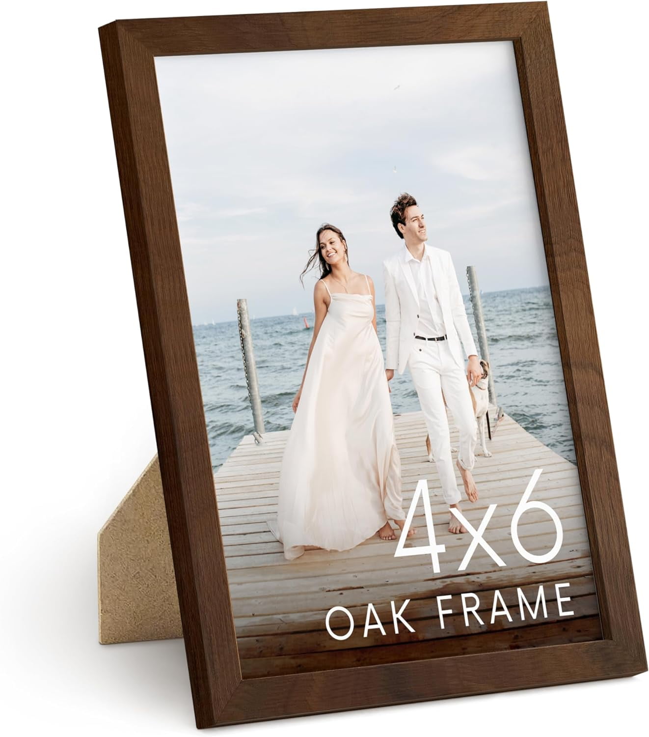 HAUS AND HUES 4x6 Picture Frame Wood - Set of 1 Natural Wood Frame 4x6 ...