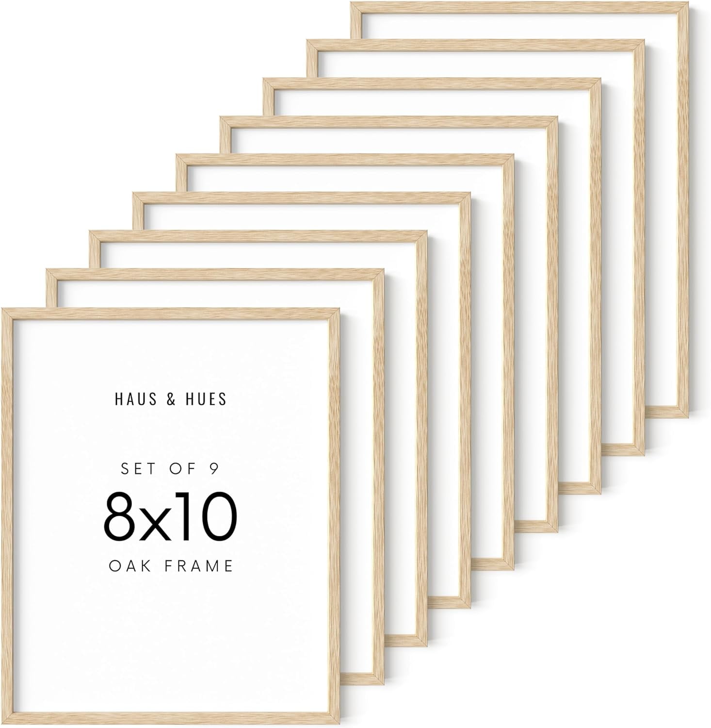 HAUS AND HUES 8x10 Frame Set of 9-8x10 Wood Picture Frame Wood Frames ...