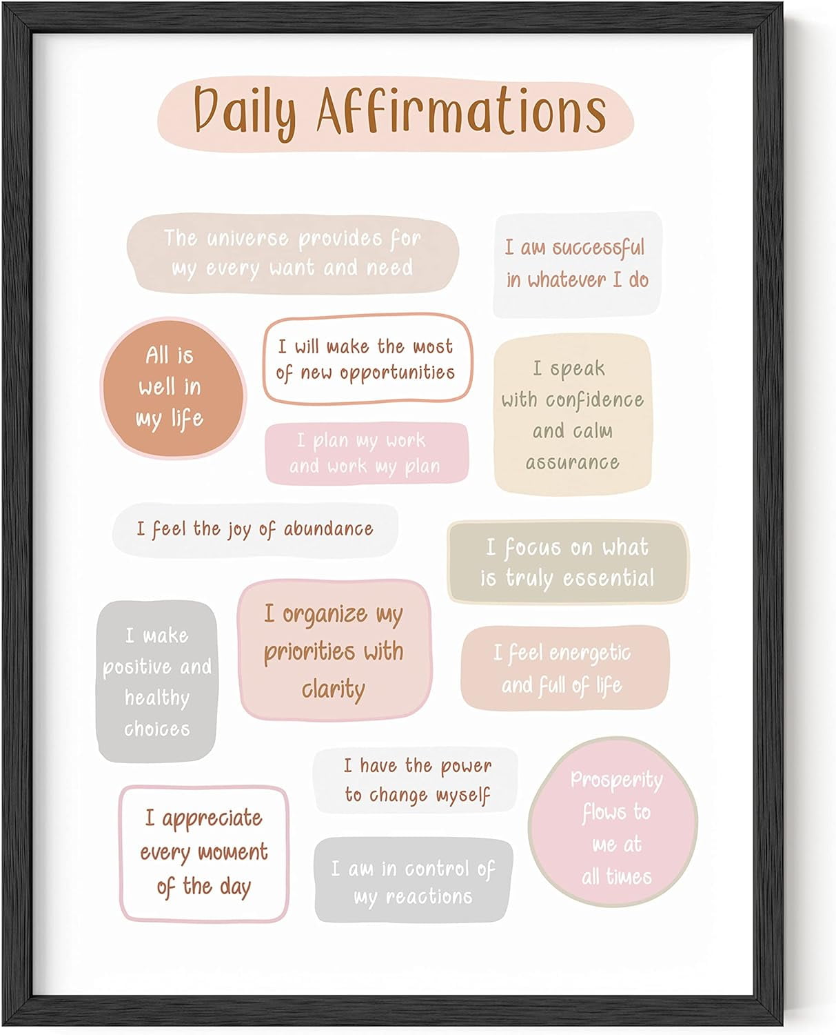 HAUS AND HUES Affirmation Posters – Inspirational Posters Positive Wall ...