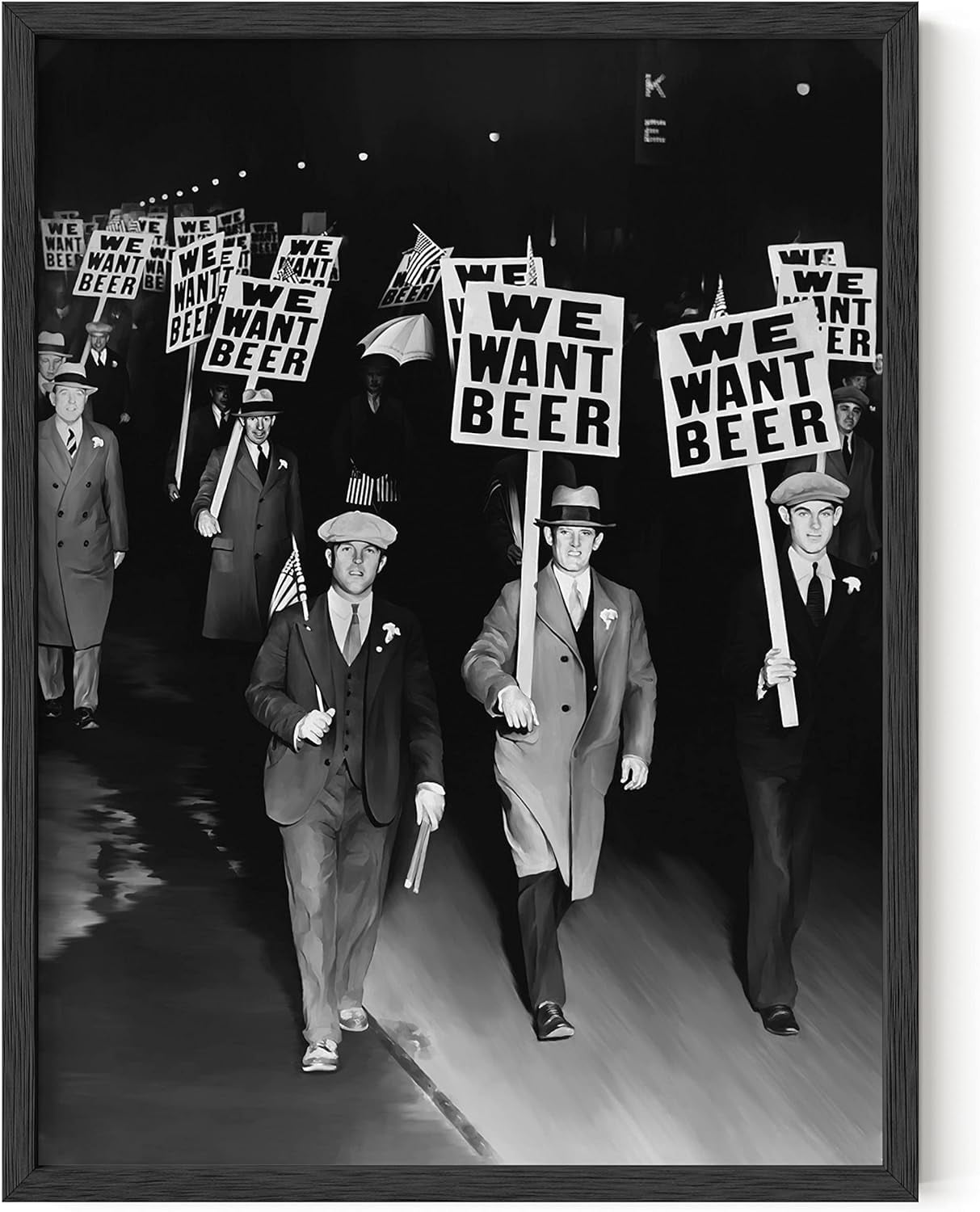 HAUS AND HUES Beer Poster Vintage Prints - We Want Beer Prohibition ...
