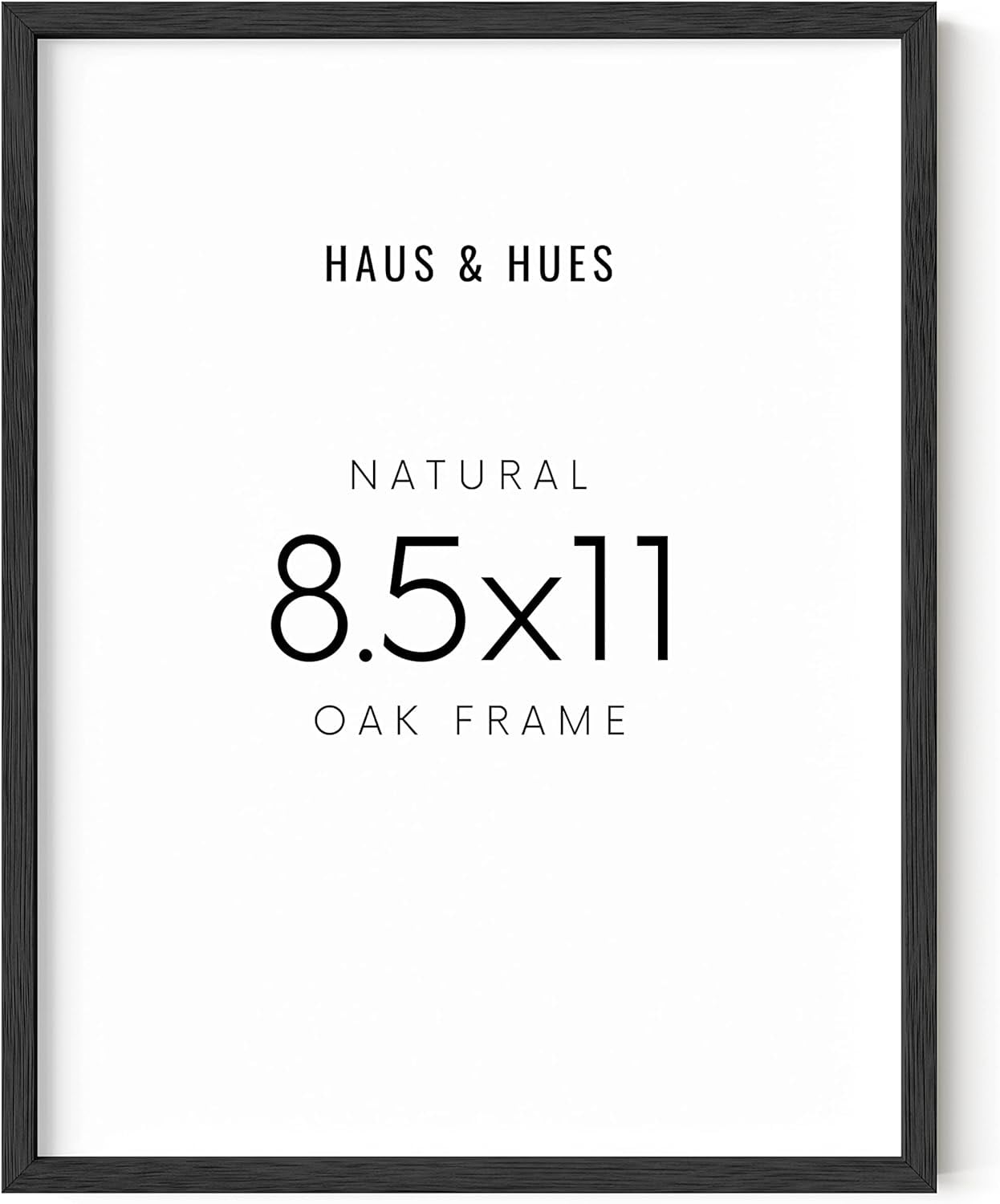 HAUS AND HUES Black Picture Frame 8.5 x 11 - Set of 1 Frame for 8.5 x ...