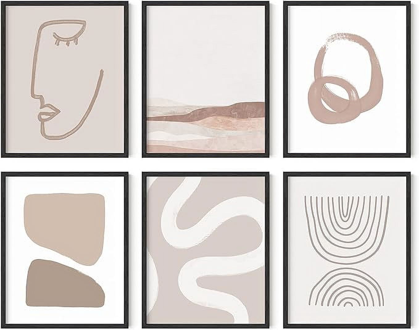 HAUS AND HUES Boho Posters - Set of 6 Aesthetic Posters for Room, Mid ...