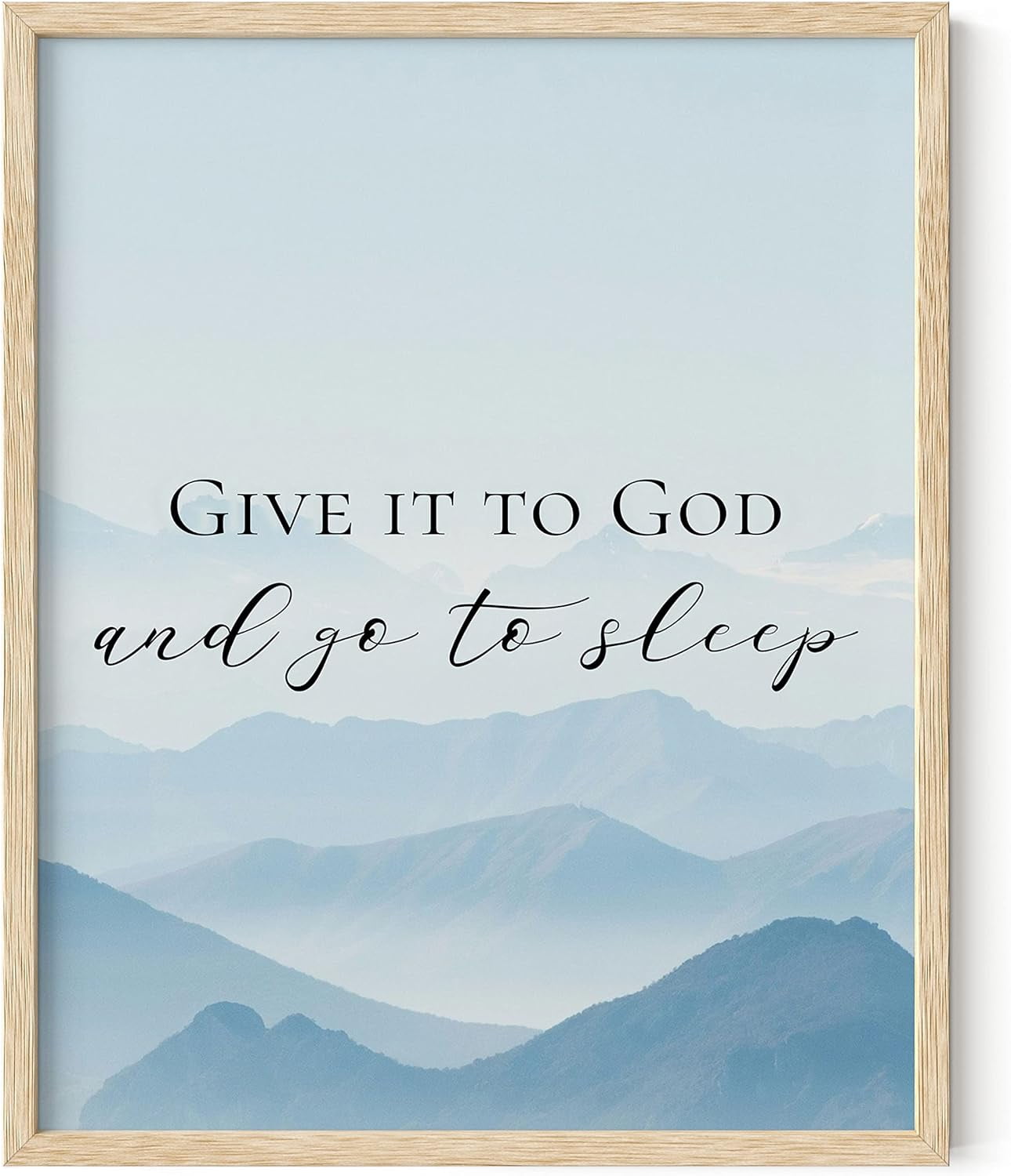 HAUS AND HUES Christian Quotes Wall Art Print - Give It To God and Go ...